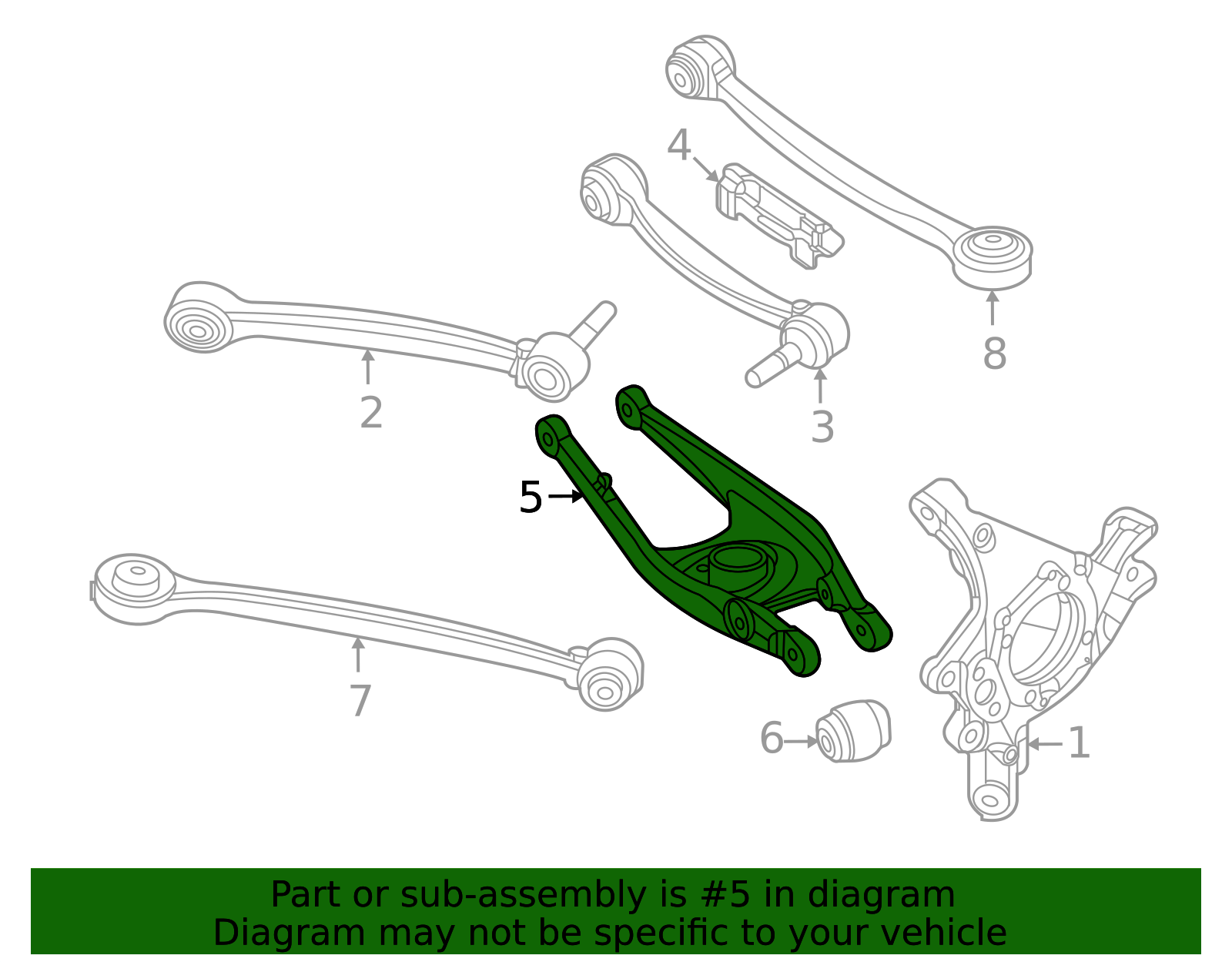 33322284533 - 2015-2026 BMW Lower Control Arm (33-32-2-284-533) | BMW ...