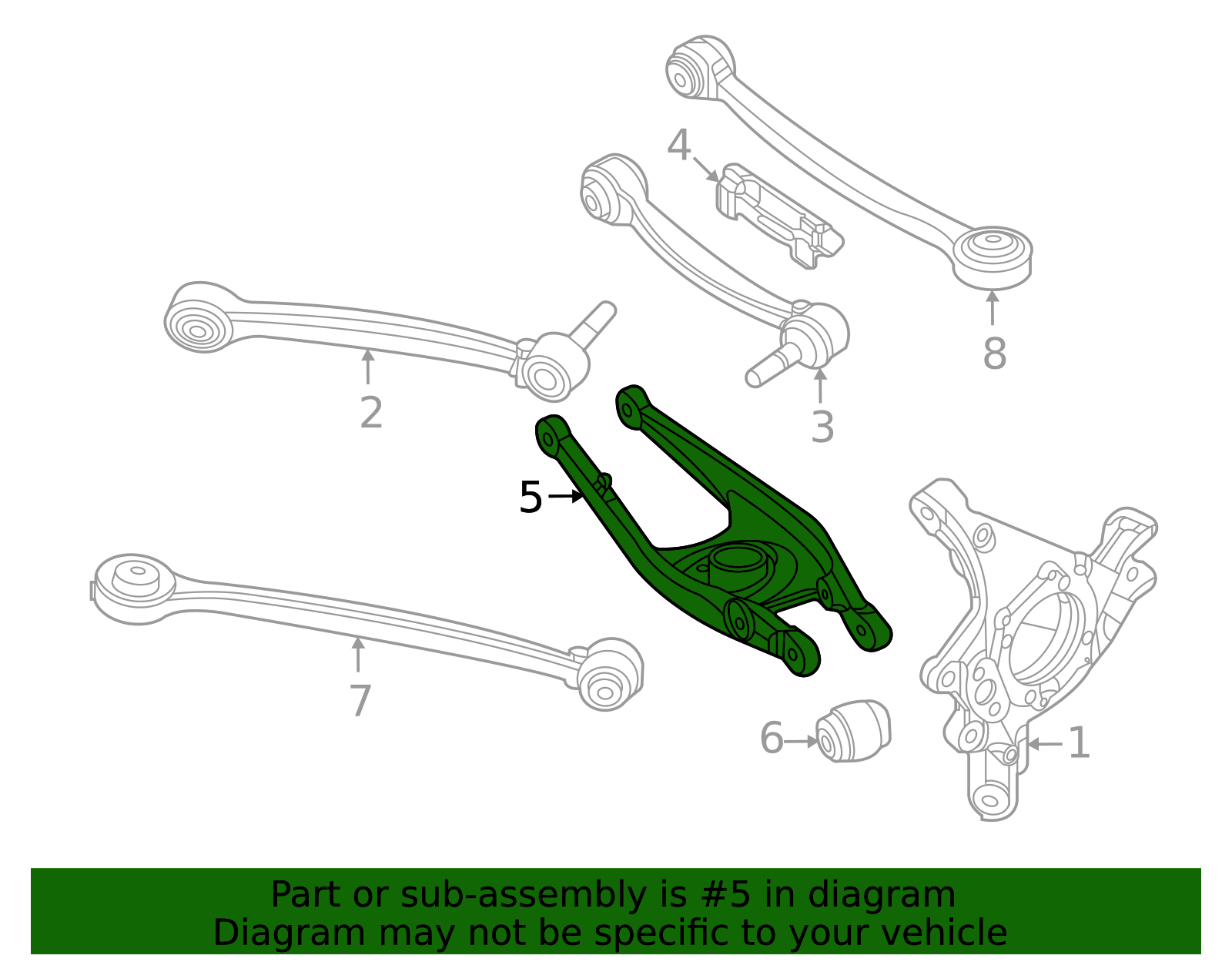 33322284533 - 2015-2025 BMW Lower Control Arm (33-32-2-284-533) | BMW ...