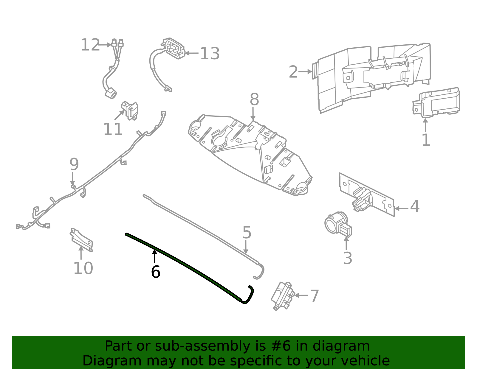 285T2-6TA0B - High-Quality Liftgate Motion Sensor for AutoNation Parts
