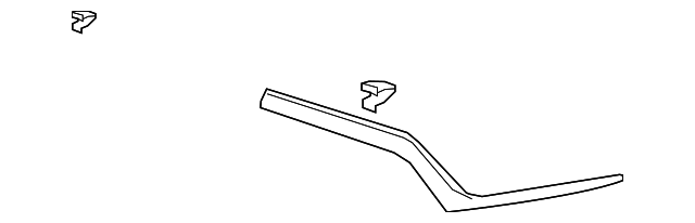 71173-TLA-A00 - 2017-2019 Honda CR-V - Molding B L Front Grille ...