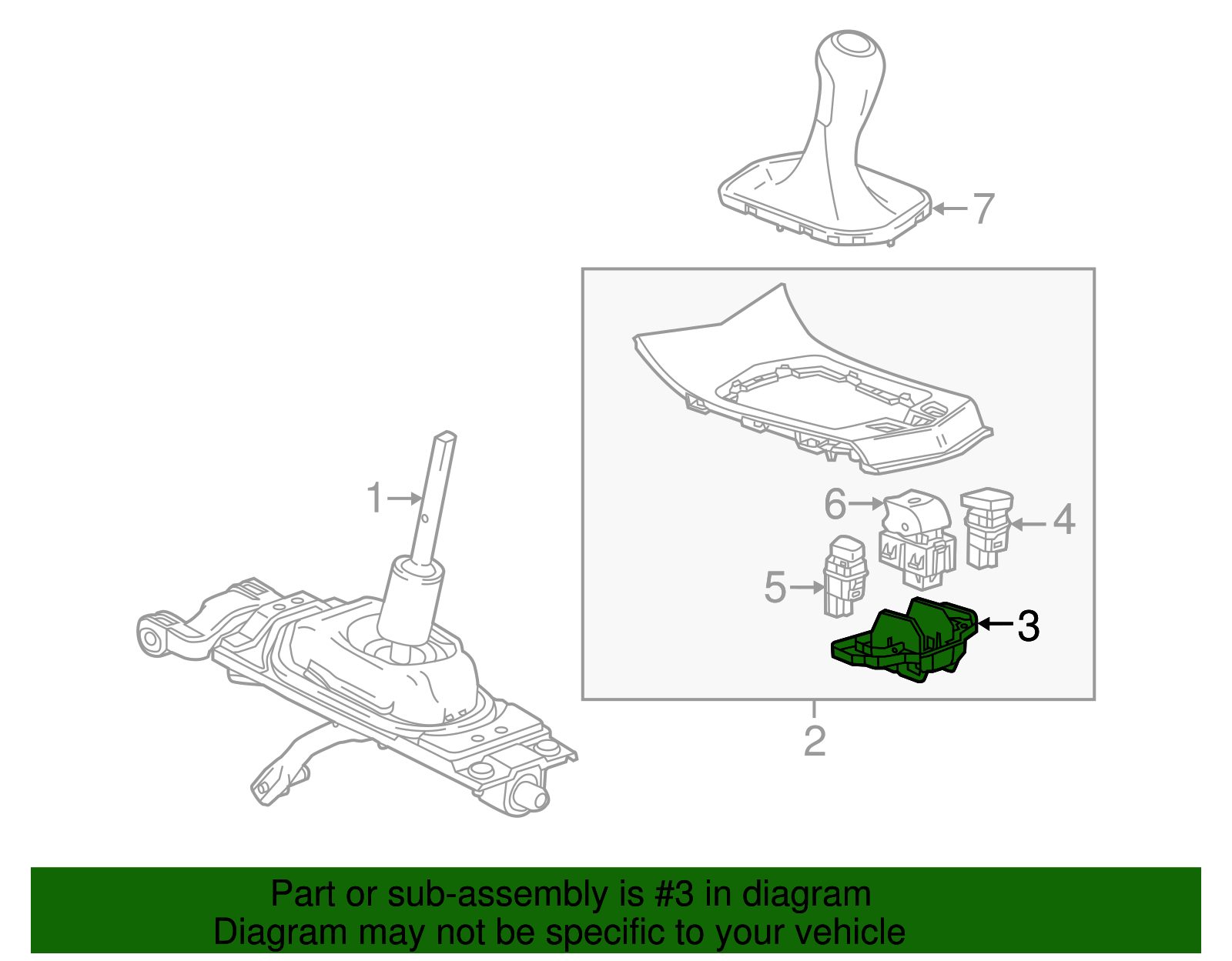 22909870 - 2013-2019 Cadillac ATS - Front Floor Console Bracket | My GM ...