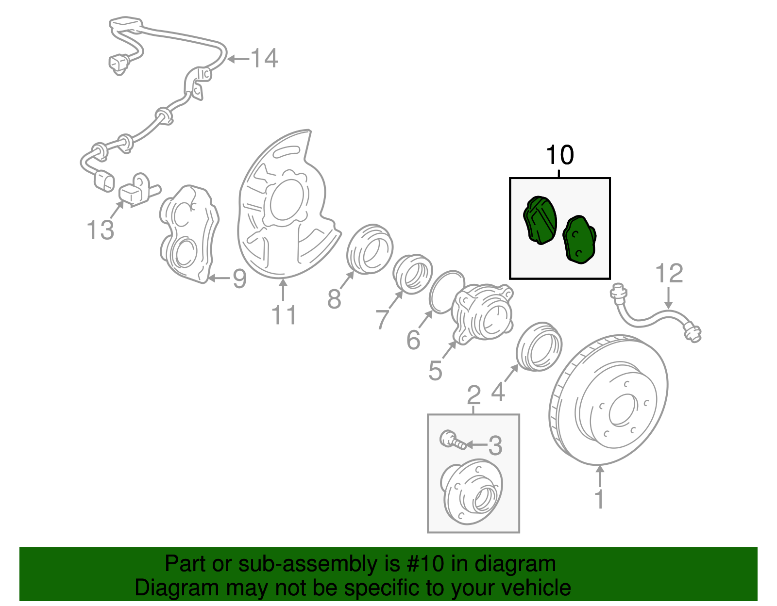 Genuine Toyota Brake Pads Front part# 04465-60320 for 2010-2019 Toyota ...