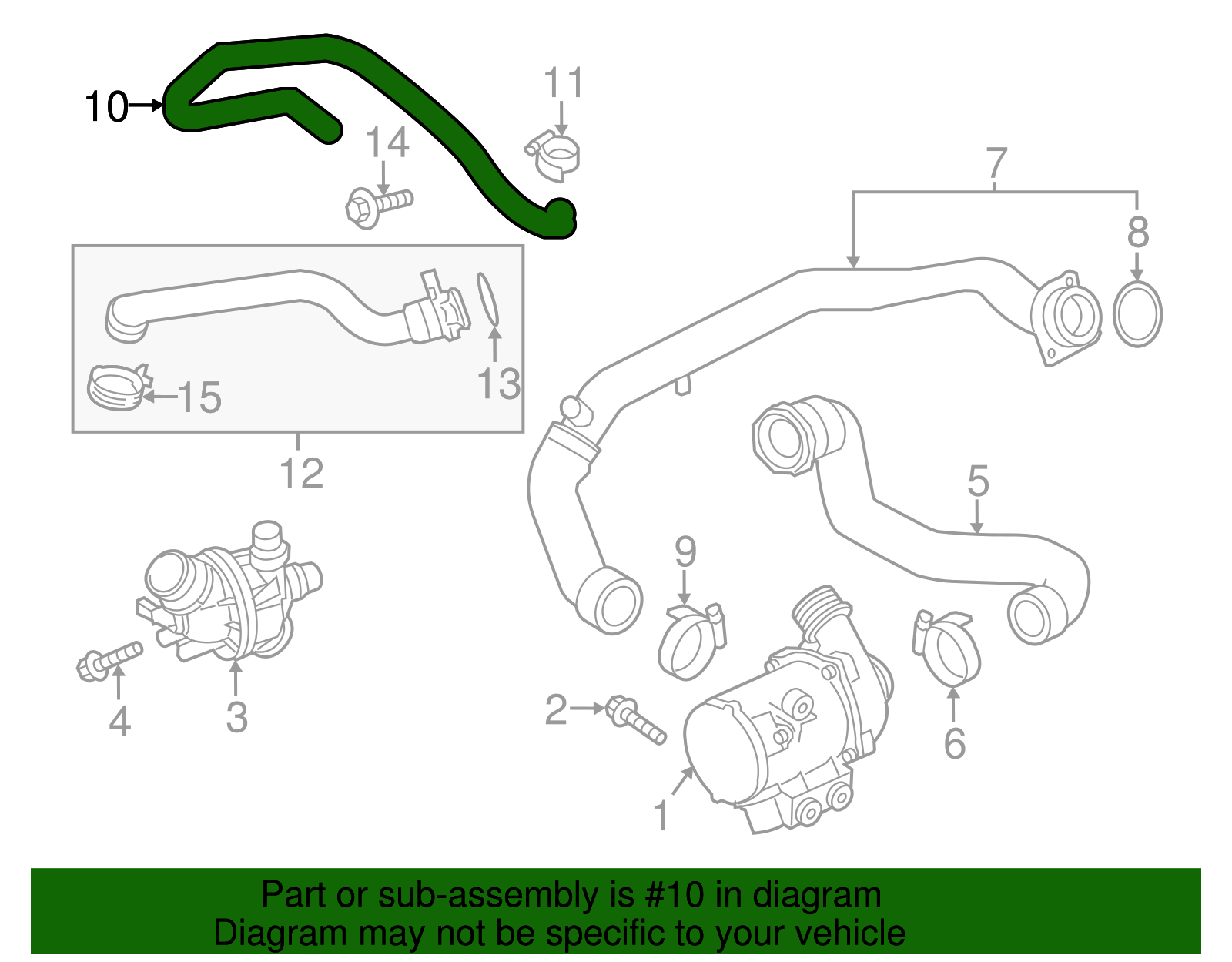 11537601941 - 2011-2017 BMW Inlet Hose (11-53-7-601-941) | BMW of South ...