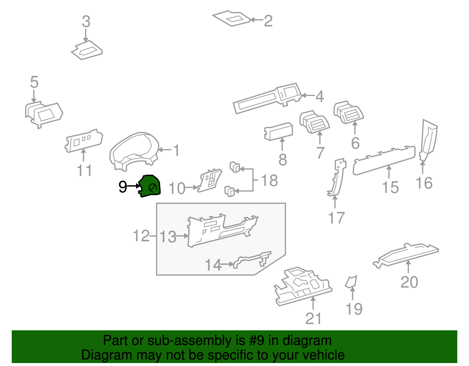 55448-60070-E0 - Finish Panel - 2010-2019 Lexus GX460 | My L Parts