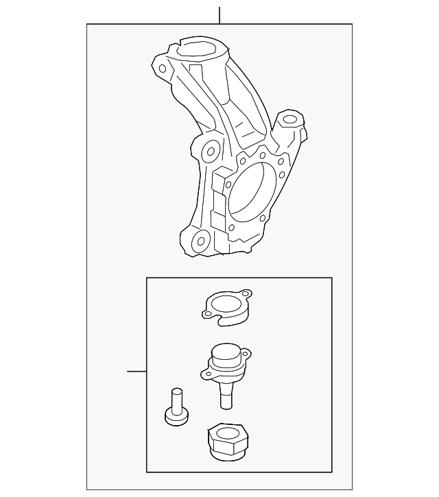 2015-2019 Ford Motorcraft™ Knuckle MEF-479 | Ford OEM Parts Outlet