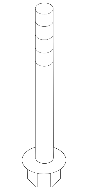 W718943-S439 - Lower Control Arm Rear Bolt 2015-2025 Ford | Ford Parts ...