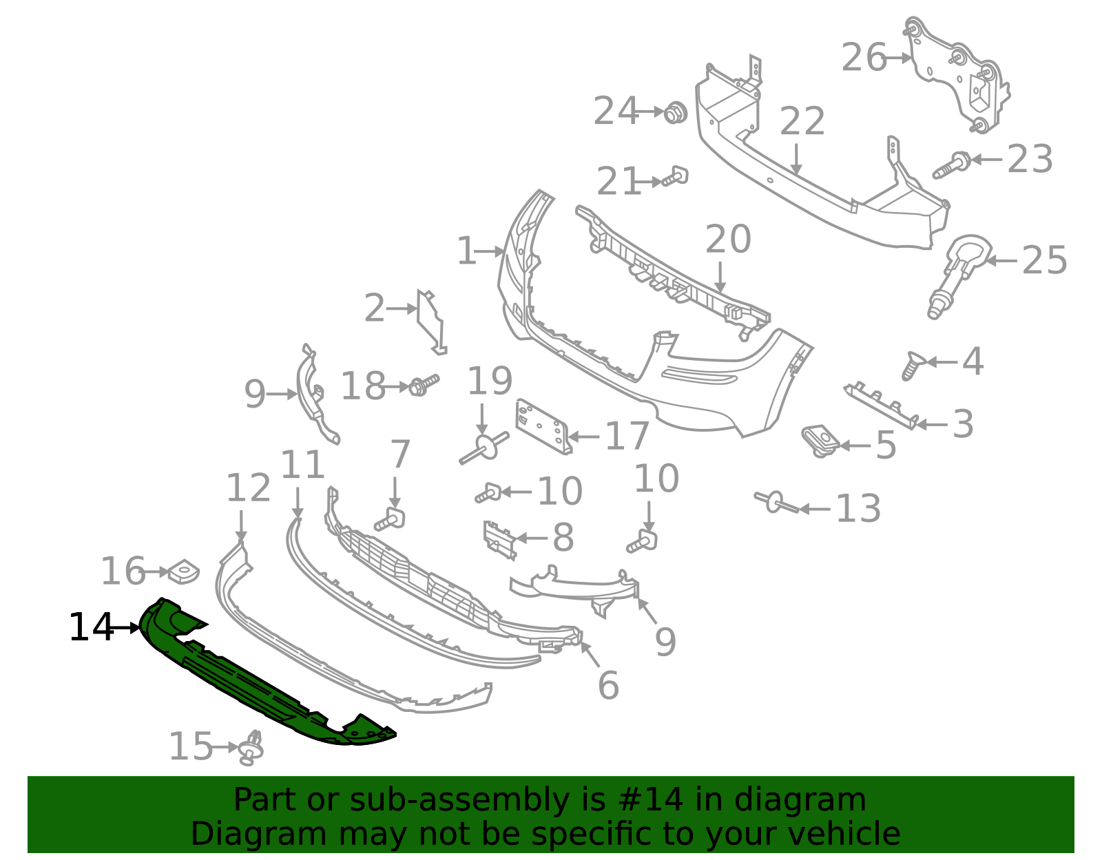 LJ7Z-8310-AA - Lower Deflector 2020-2025 Lincoln Corsair | Big 3 Auto Parts