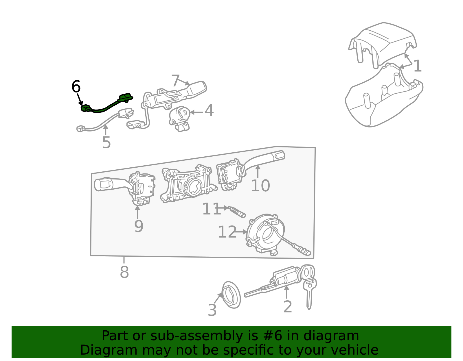 84052-12060 - Warning Switch 1996-1997 Toyota RAV4 | Norm Reeves Toyota ...