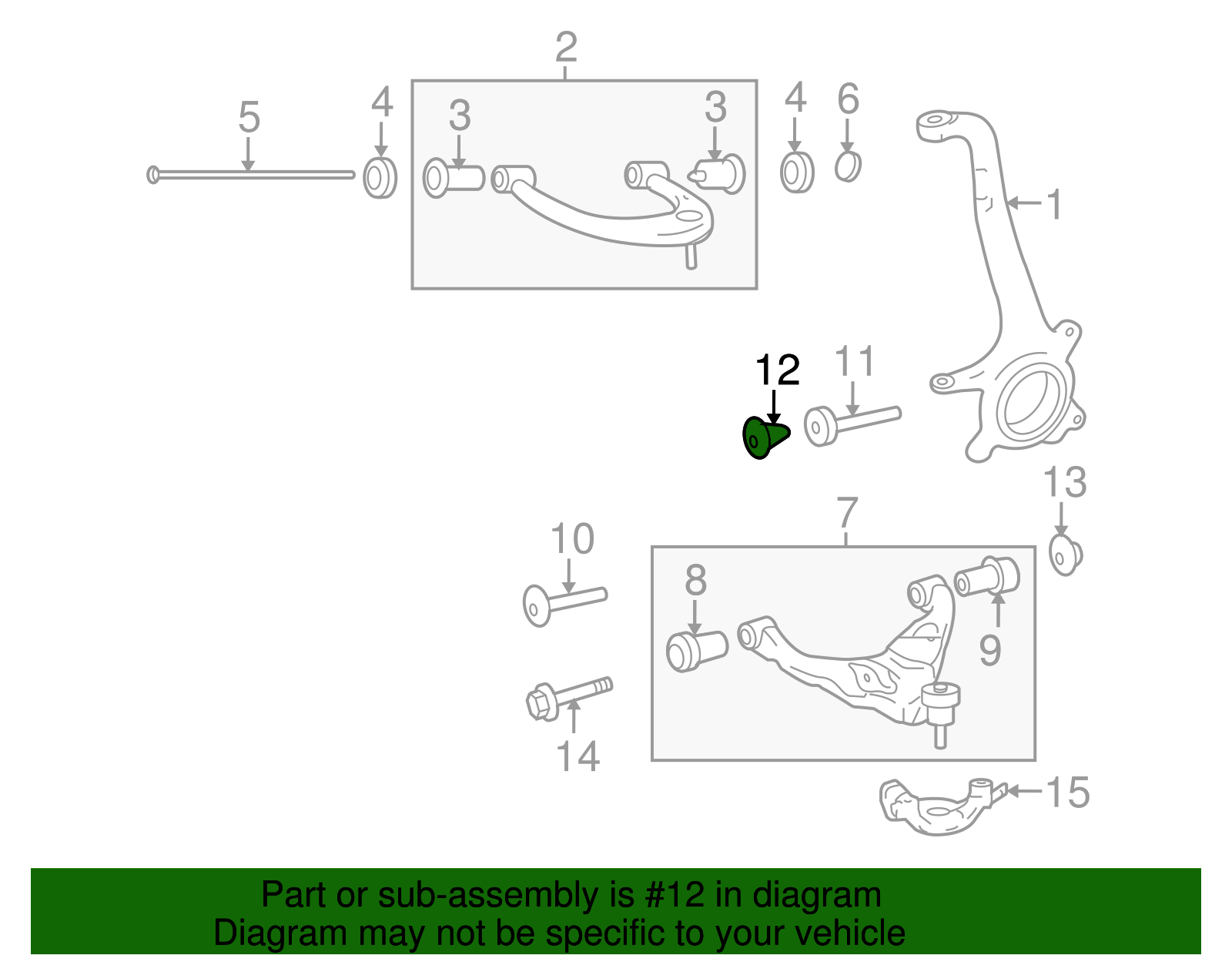 48452-04020 - Alignment Camber Adjusting Eccentric (Front) - 2010-2024 ...