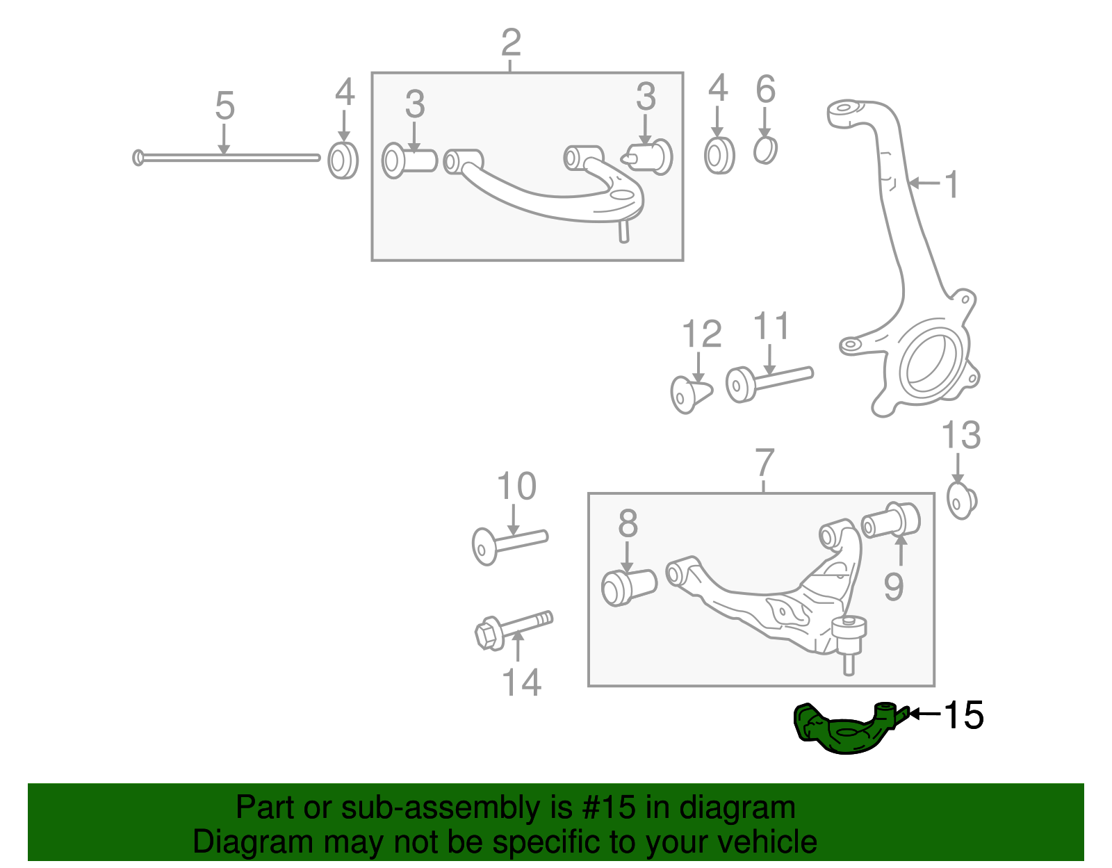 Genuine Toyota Attachment, Front Lower Ball Joint, Left part# 48626 ...