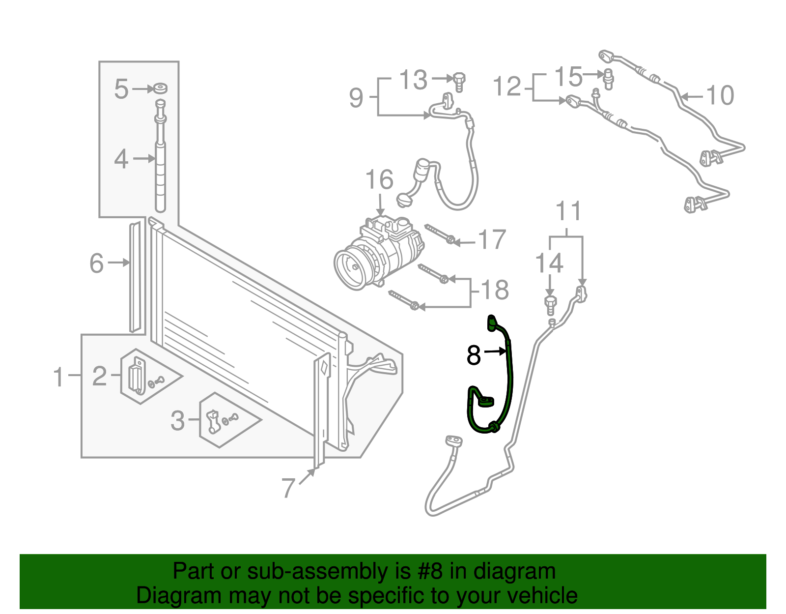 7L6-820-721-BF - 2005-2010 Volkswagen Touareg - Discharge Hose | Order ...