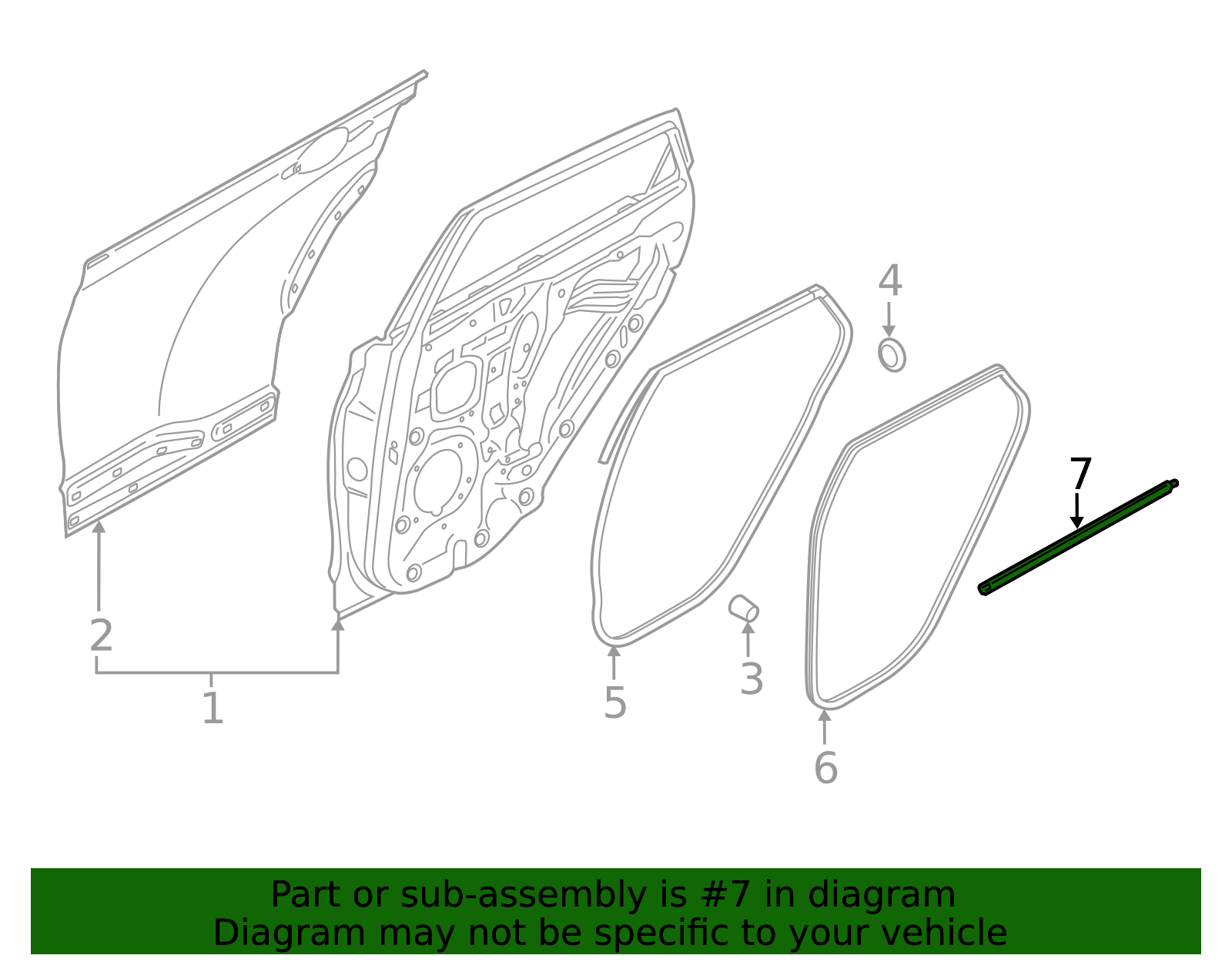 Hyundai - 83241-K2000 - Belt Weather-Strip - 2020-2025 Hyundai Venue ...