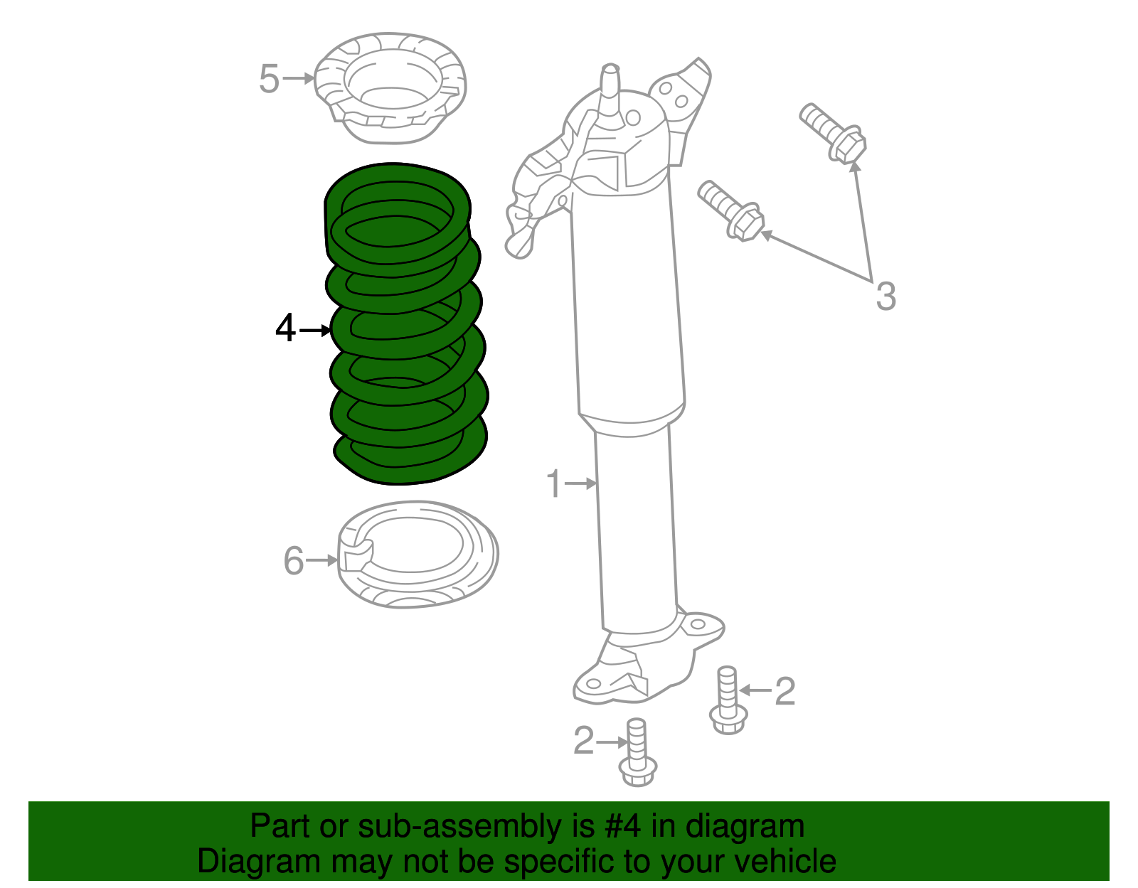 2020-2022 Ford Mustang | Spring | KR3Z-5560-A | Walls' Ford Parts