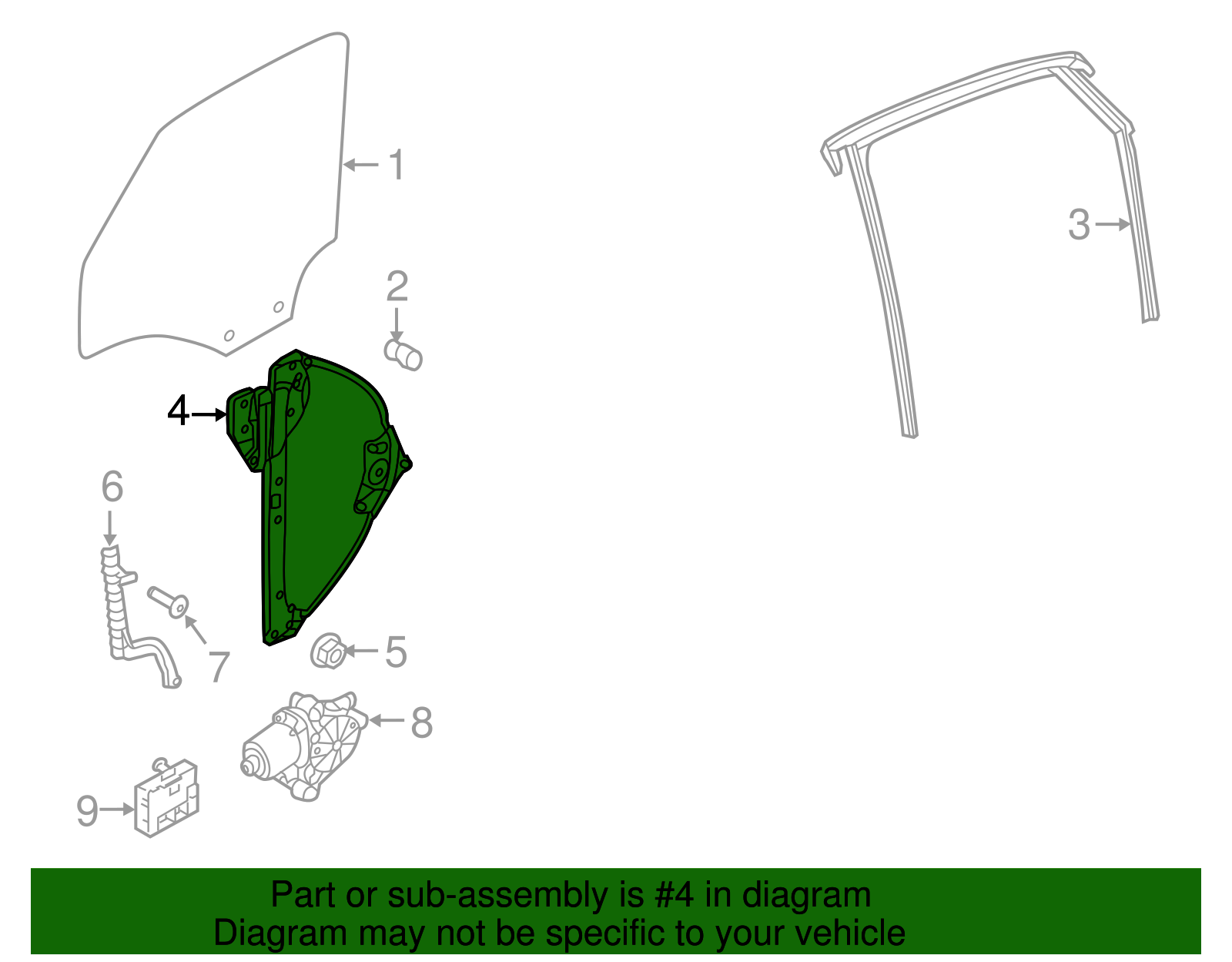 2015-2020 Audi Window Regulator 8V4-839-461 | OEM Parts Online