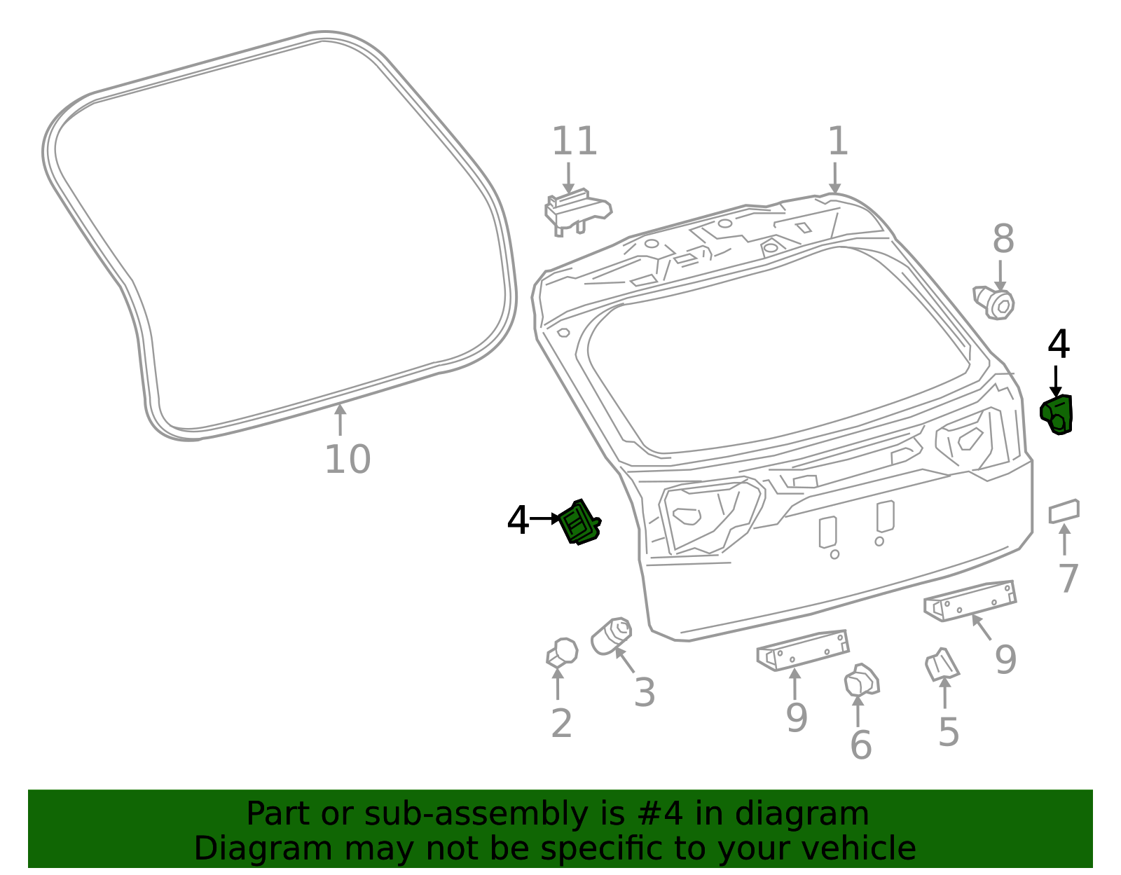 67281-0E041 - High-Quality Lift Gate Stopper for 2016-2022 Lexus ...