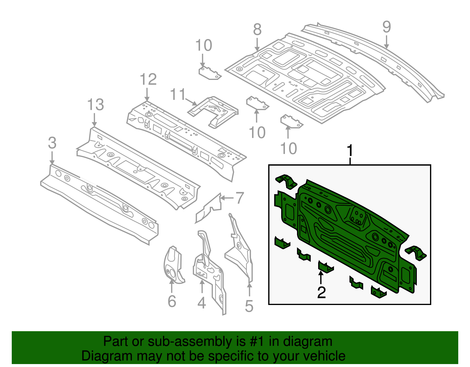 2012-2022 Volkswagen Passat Rear Body Panel 561-813-301 | vwpartscenter