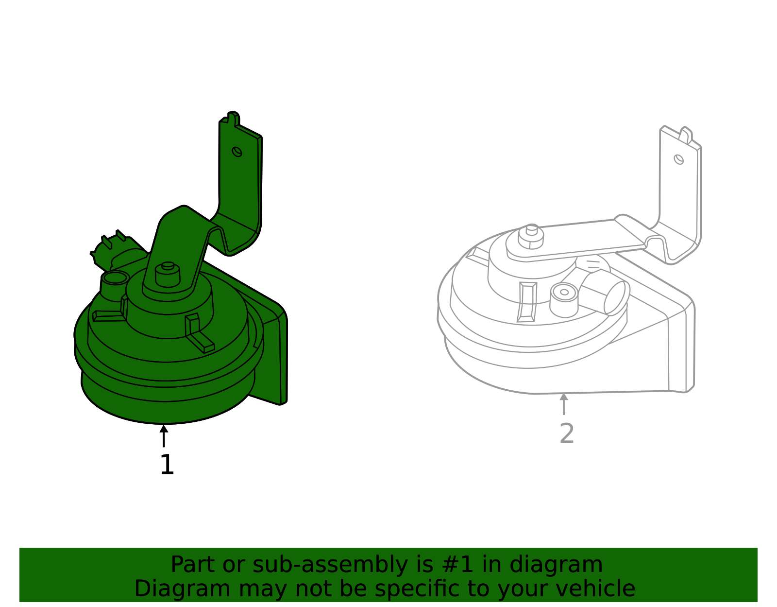 2021-2024 Hyundai High Note Horn 96621-AA000 | World OEM Parts Hyundai