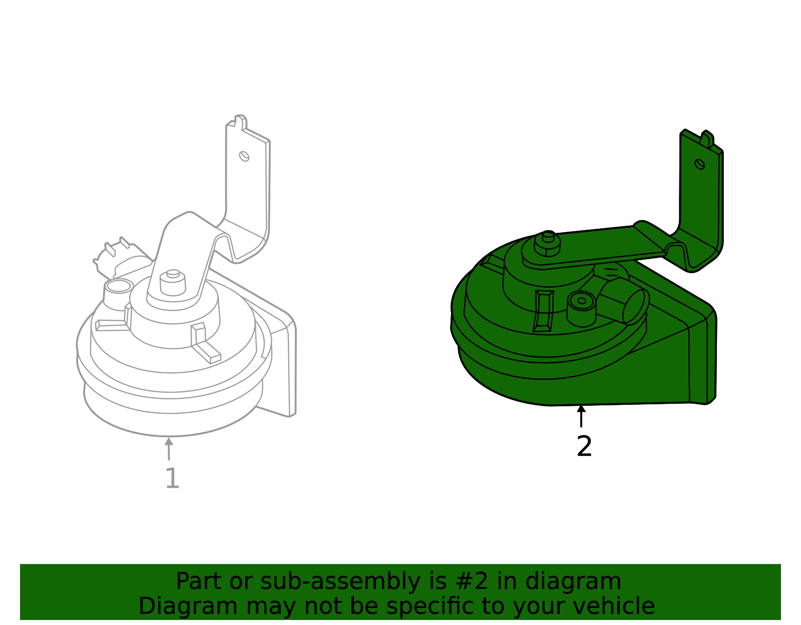 2021-2024 Hyundai Low Note Horn 96611-AA000 | OEM Parts Online