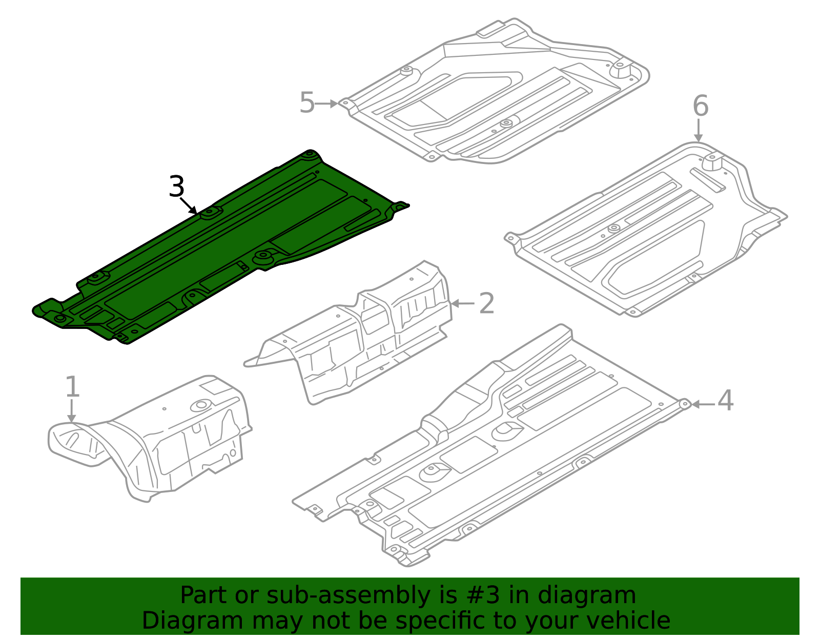 Hyundai - 84227-AR000 - Under Cover - 2022-2025 Genesis GV70 | OEM ...