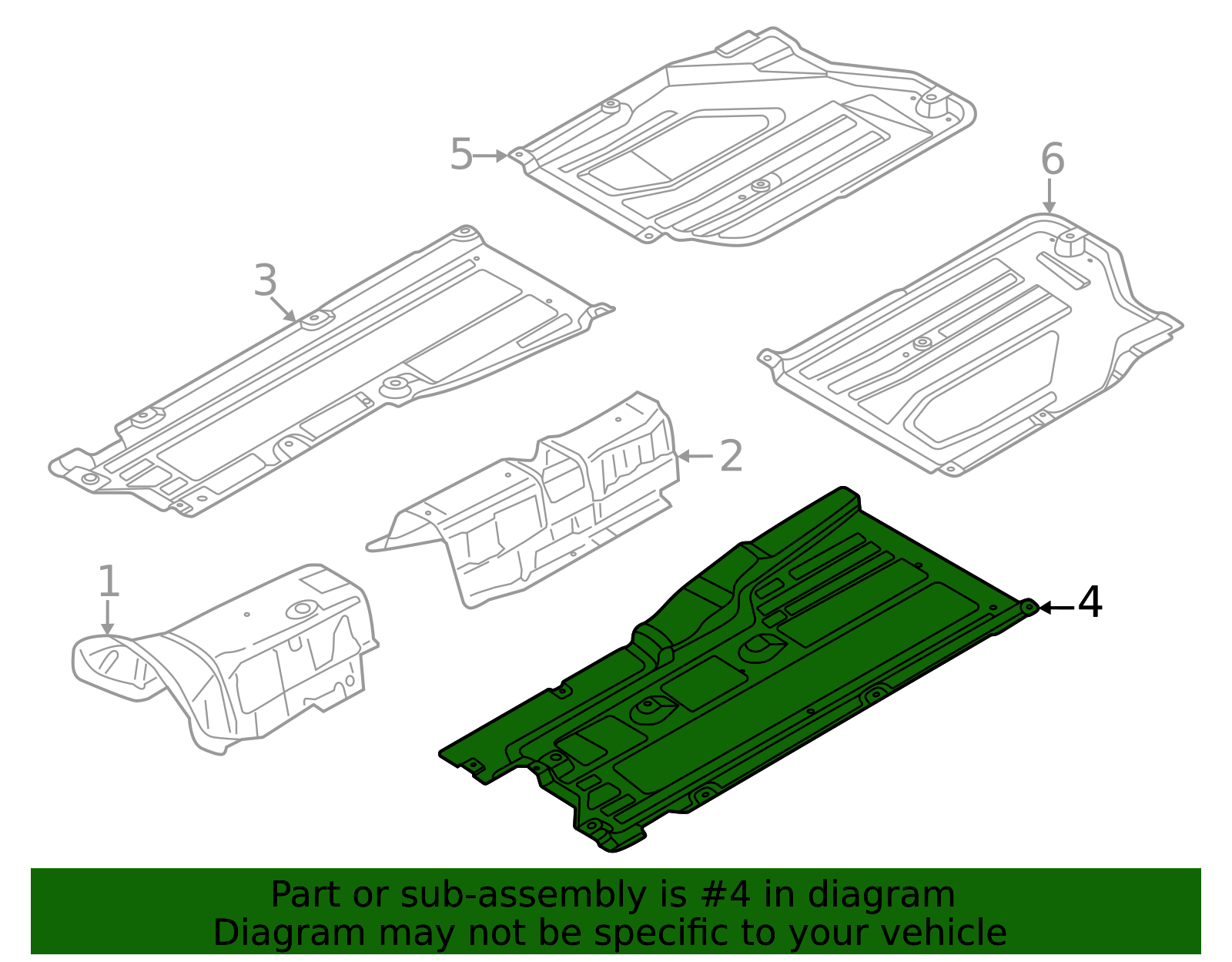 Hyundai - 84217-AR020 - Under Cover - 2022-2026 Genesis GV70 | OEM ...