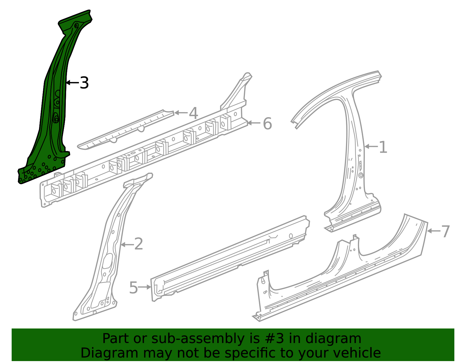 39140494 - High-Quality Driver Side Center Pillar Outer Panel ...