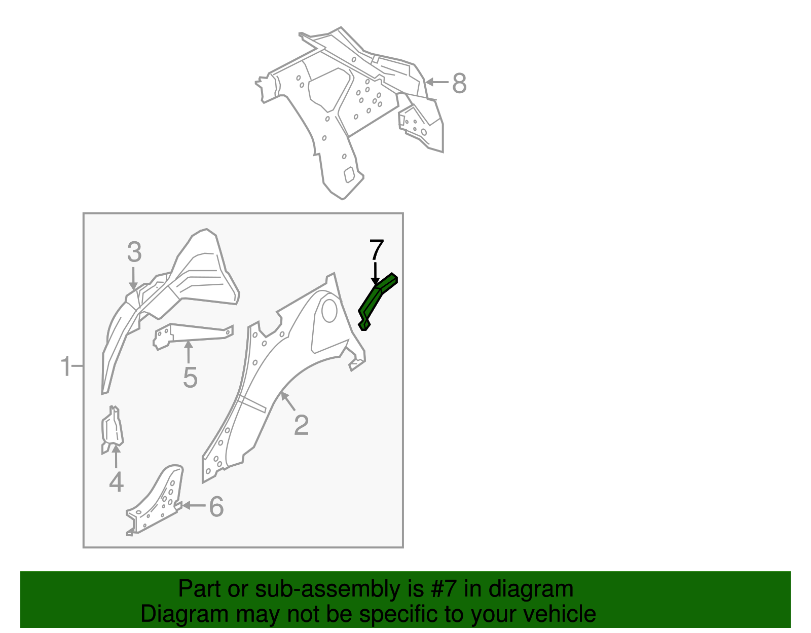 2015-2024 Nissan Murano Tow Hook Bracket 767D1-5AA0A | Team Nissan Inc.
