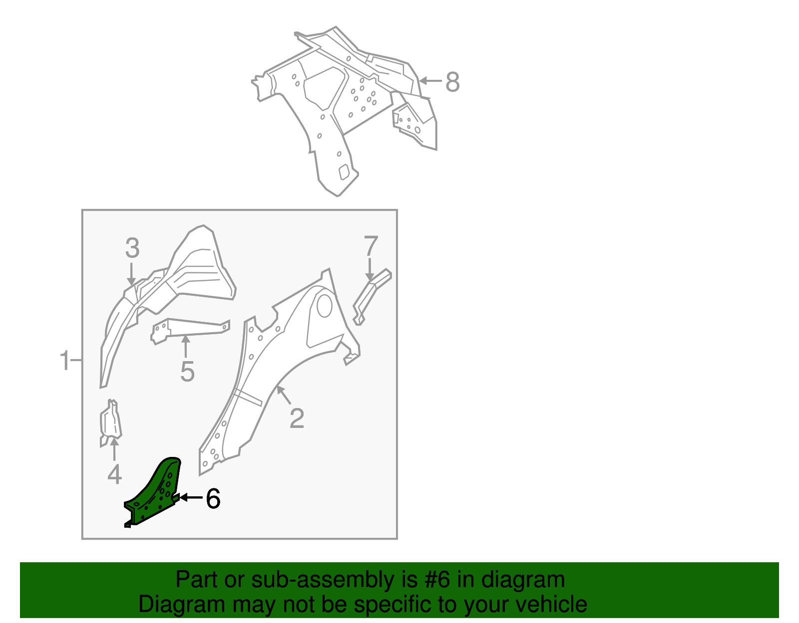 2015-2018 Nissan Murano Sill Reinforced - Passenger Side (RH) G64B4 ...