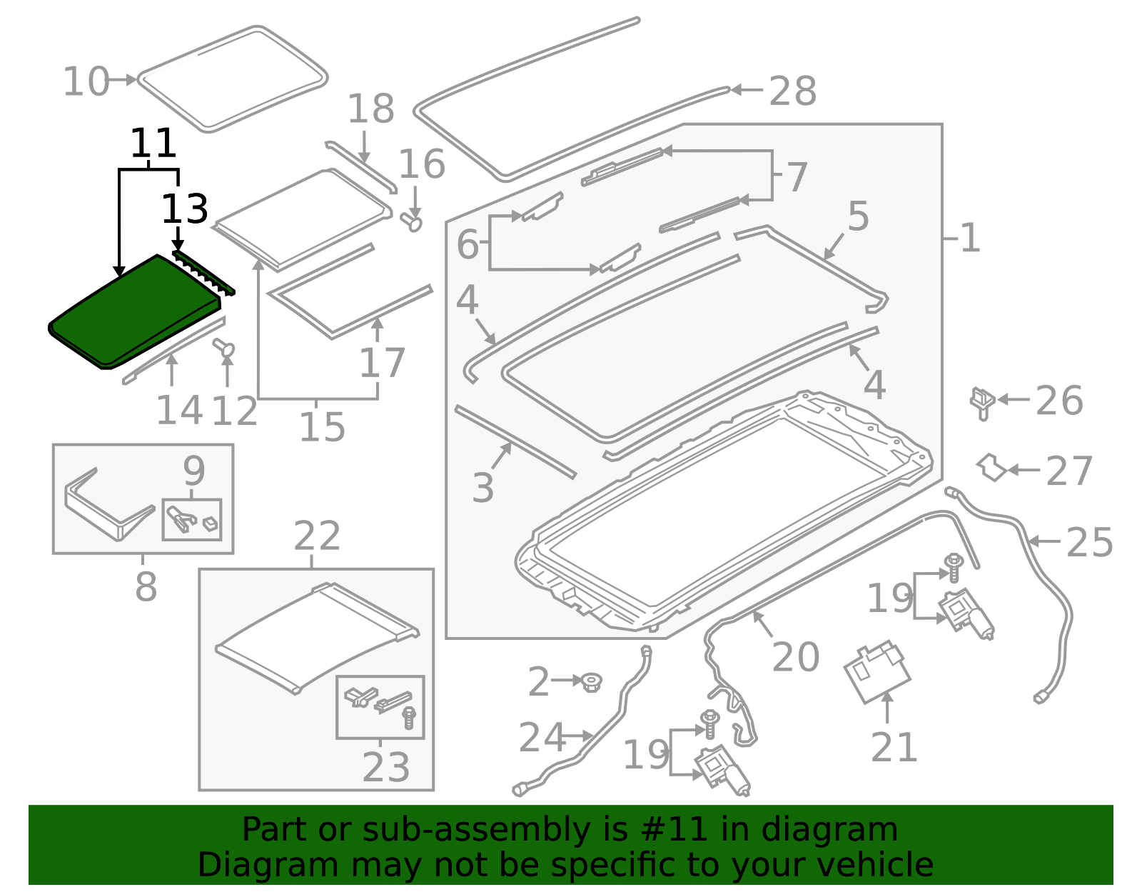 4M0-898-055 - Front Glass 2017 Audi Q7 | Audi OEM Parts Guy