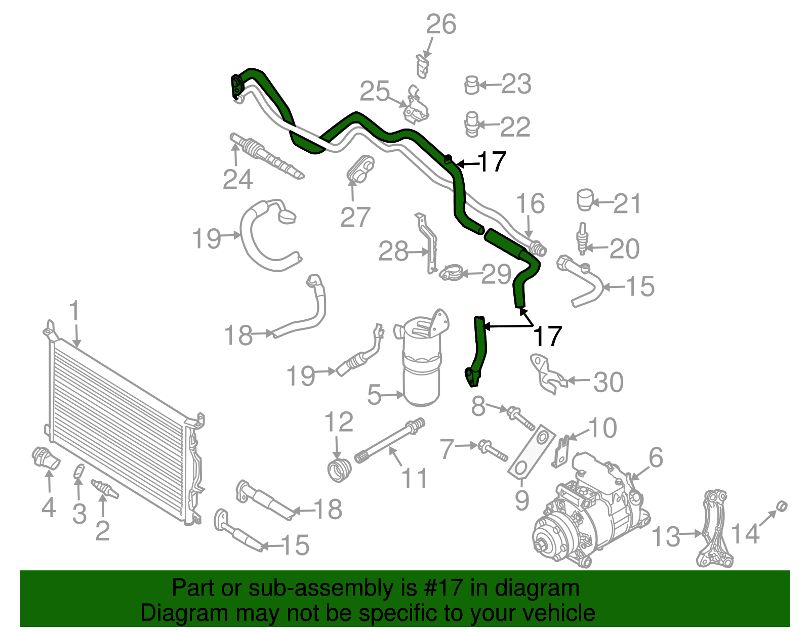 4E1-260-740-AL - AC Line 2007-2009 Audi S8 | Audi OEM Parts Guy