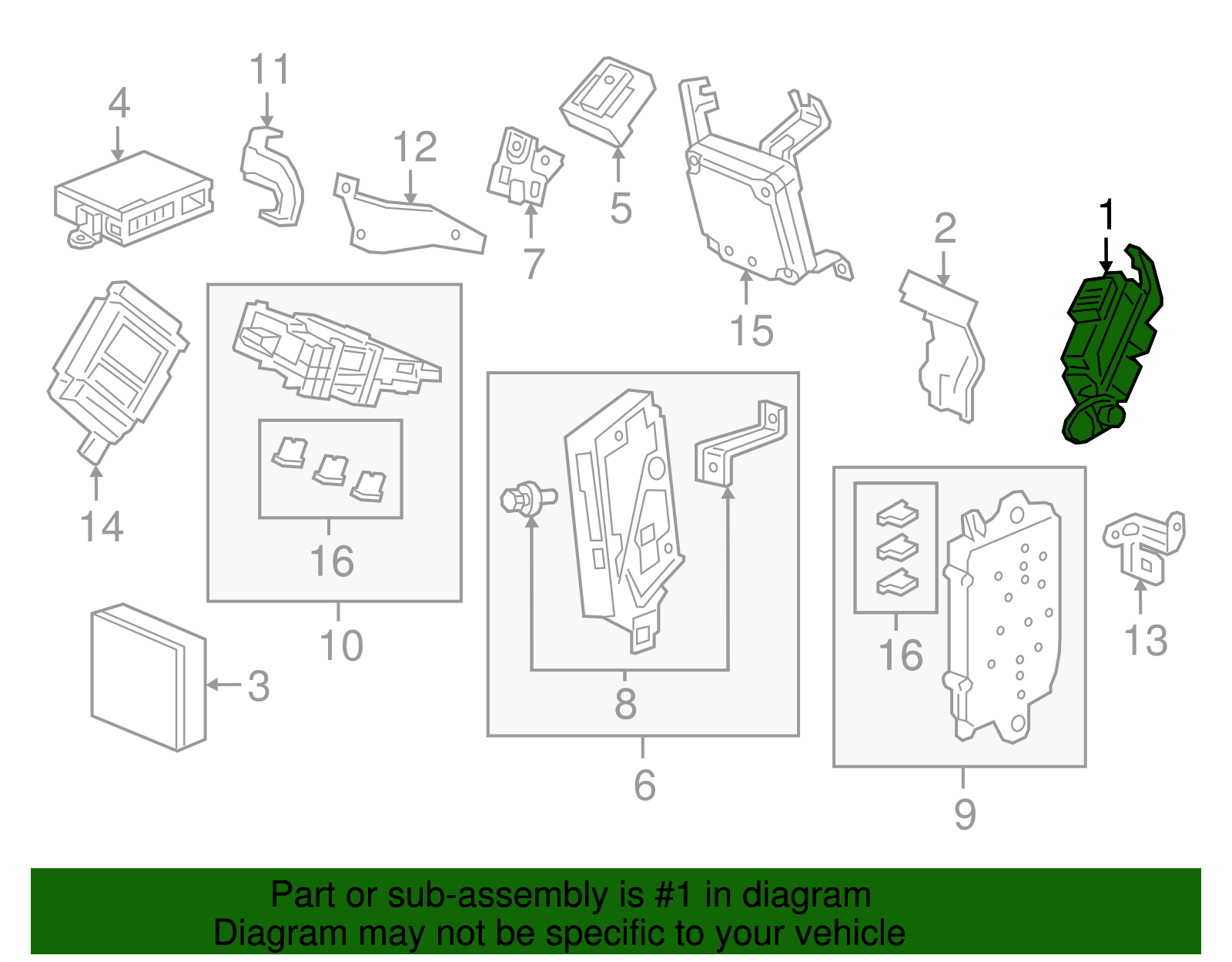 2018-2019 Honda Odyssey | Module | 38700-THR-A12 | Honda OEM Discount Parts