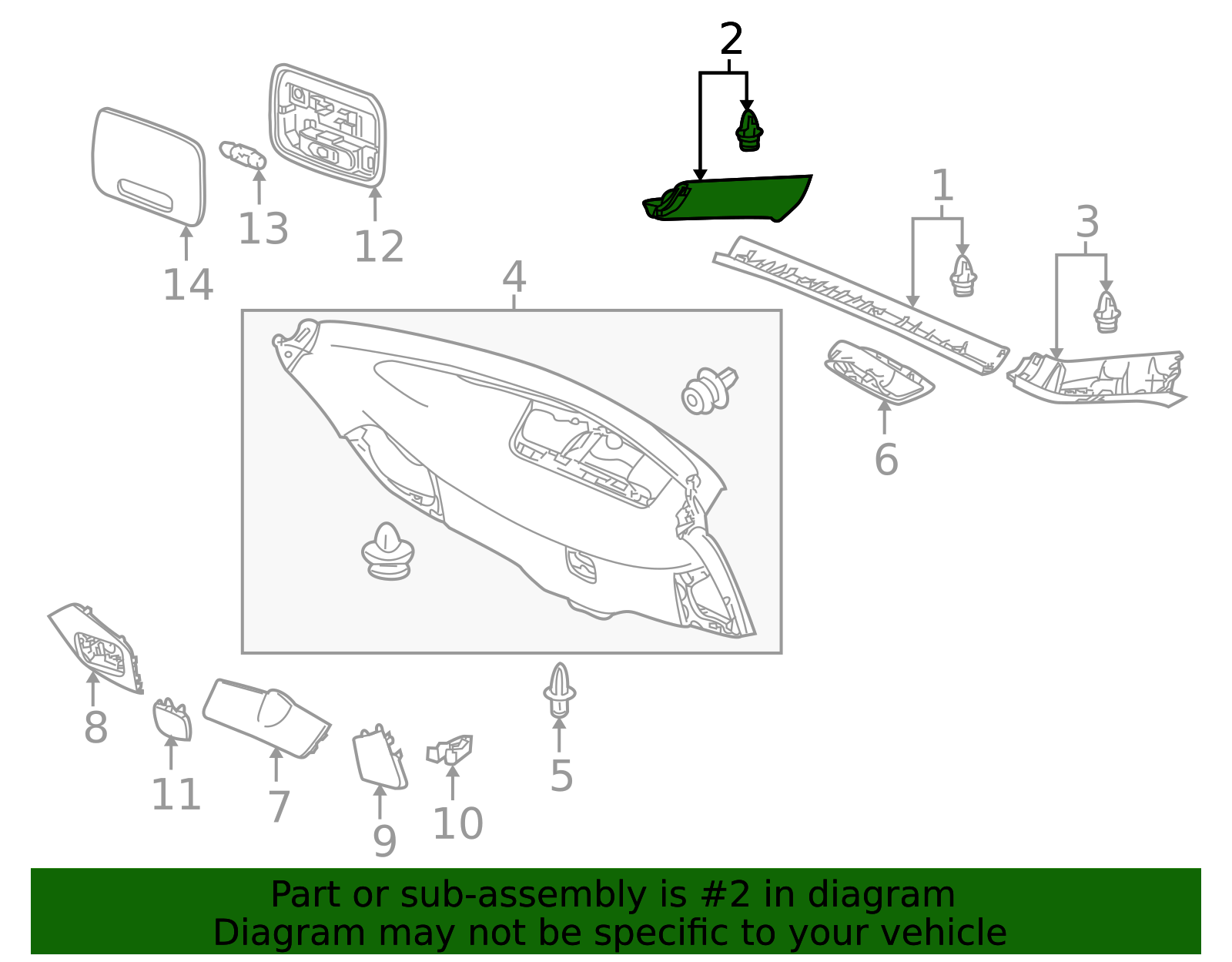 84435-SZN-A03ZA - High-Quality Side Trim Panel for 2010-2013 Acura ZDX ...
