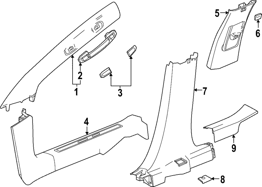 2023-2024 Cadillac LYRIQ Cowl Trim 84916506 | Shop Matick Buick GMC