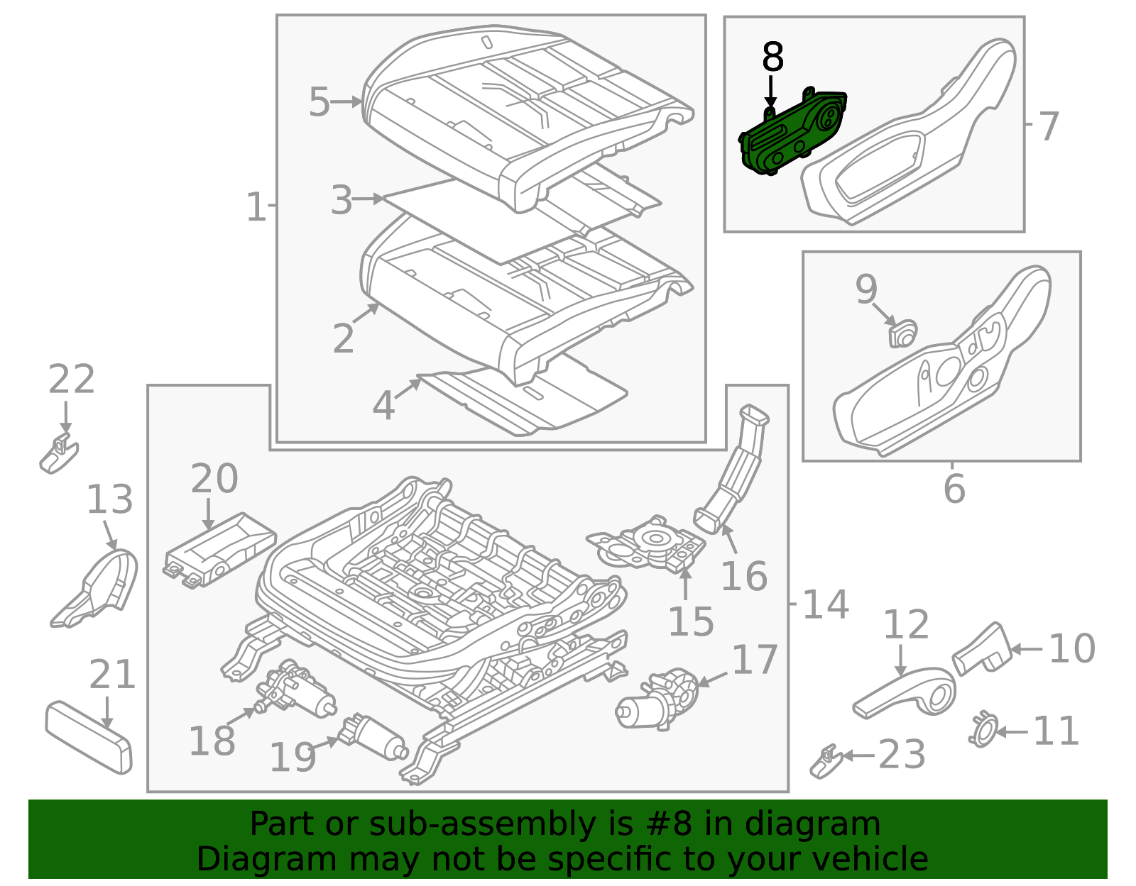 Power Seat Switch - OEM Multi-Function Adjuster | AutoNation Parts