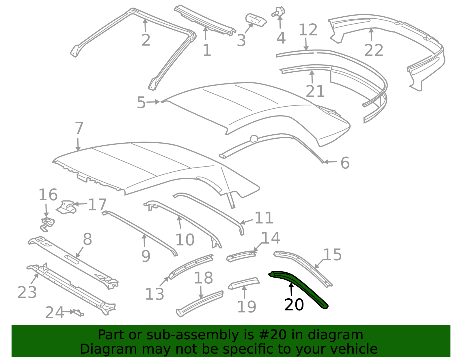 Genuine Official Toyota Convertible Top Seal part# 62742-06010 for 2004 ...