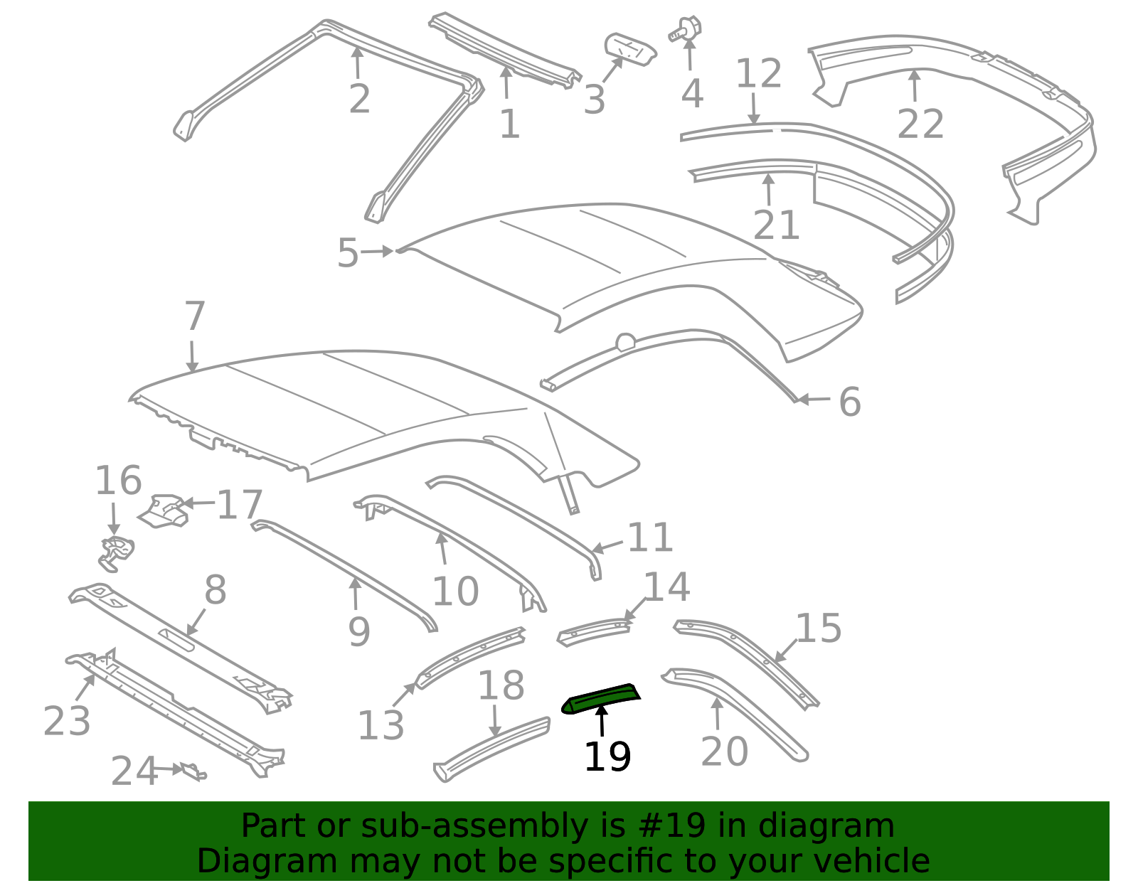 Convertible Top Seal 62383-06010 | OEM Parts Online