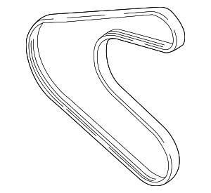 2020-2024 Mitsubishi Serpentine Belt 11720W020P | OEM Parts Online