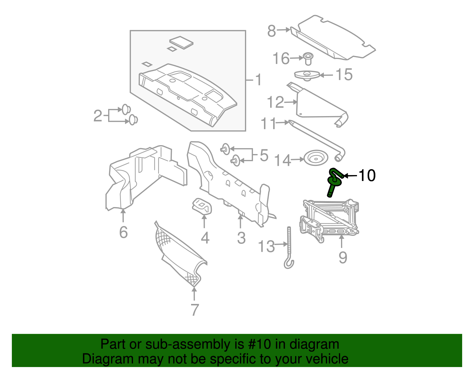 2005-2014 Ford Mustang Jack Mount Bolt W711555-S437 | Ford OEM Parts Outlet