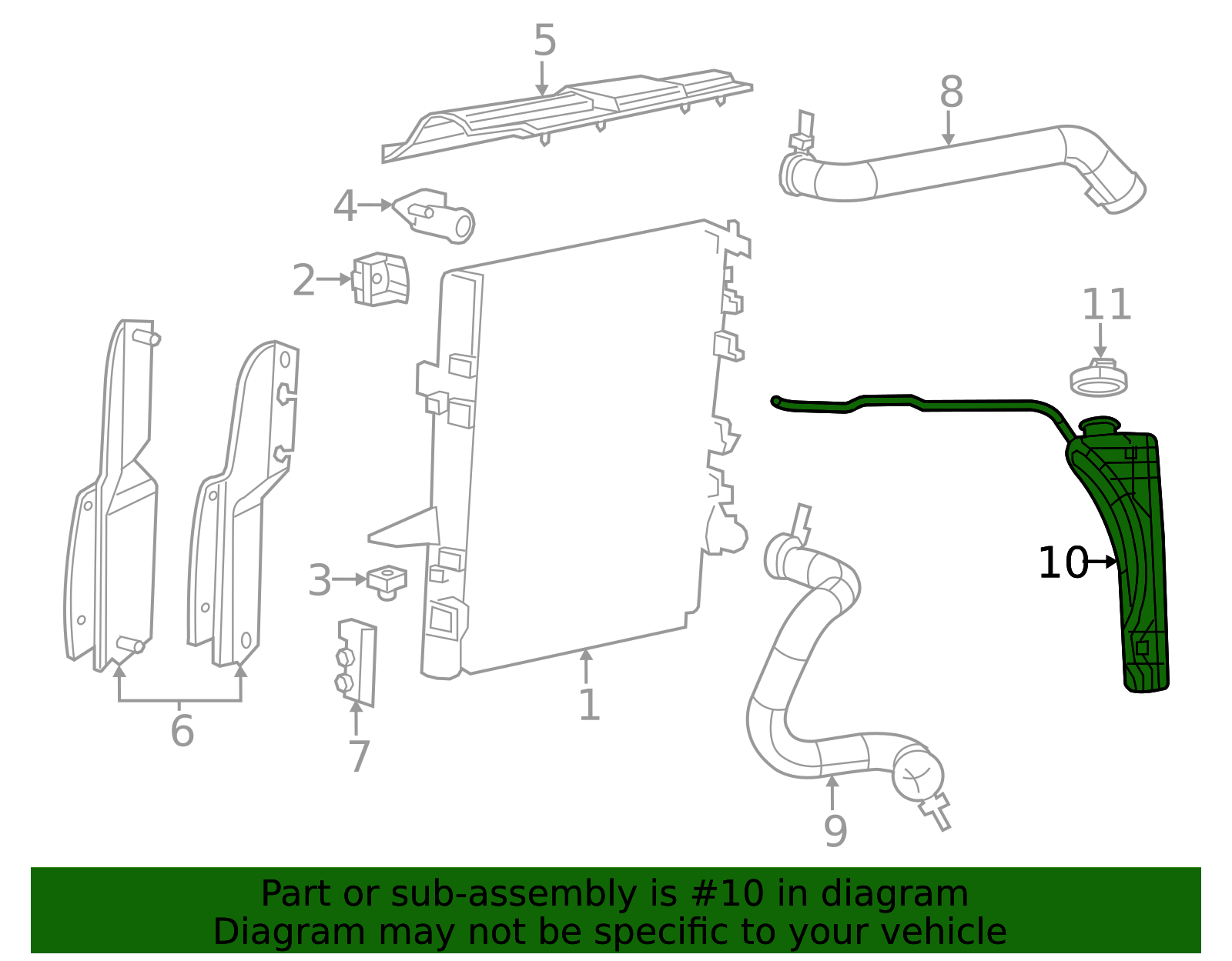 2012-2018 Jeep Coolant Recovery Bottle 68091500AE | Mopar Parts Canada