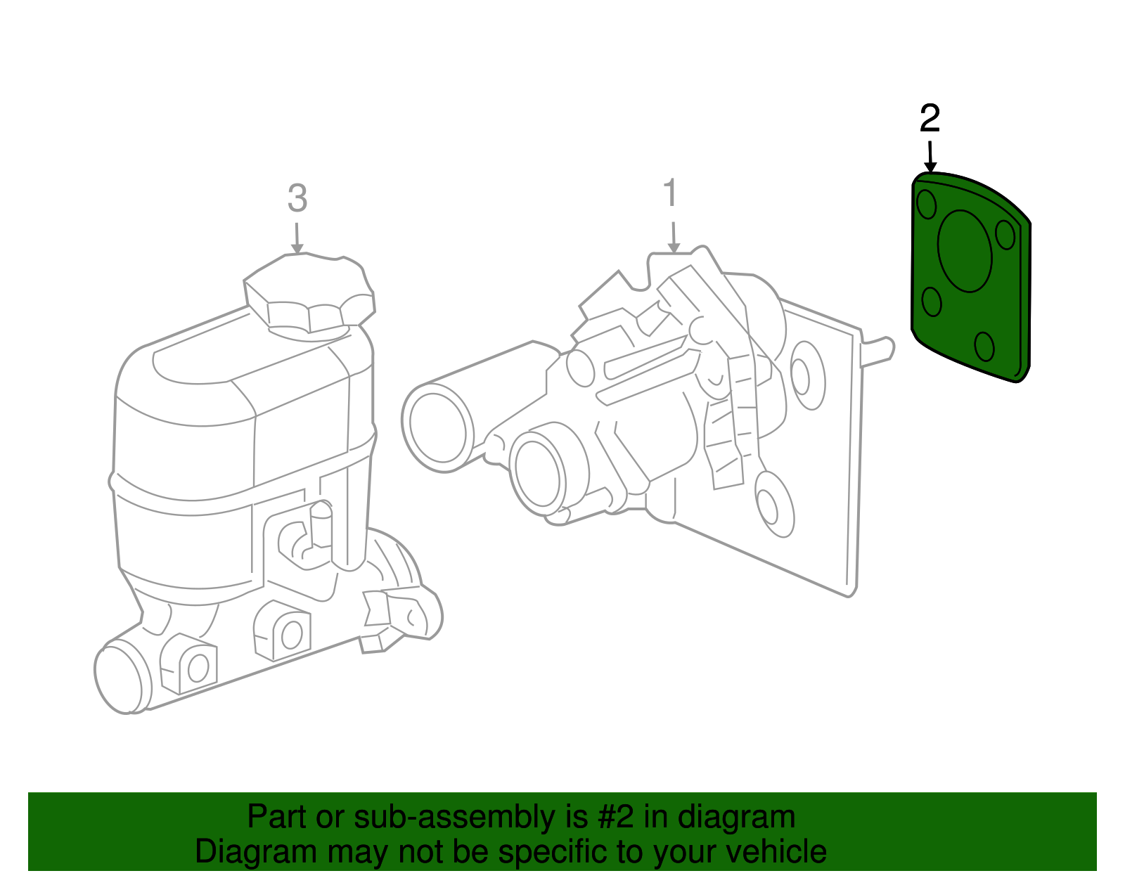 2003-2019 GM Power Brake Booster Gasket 22872387 GM | GMPartsDirect.com