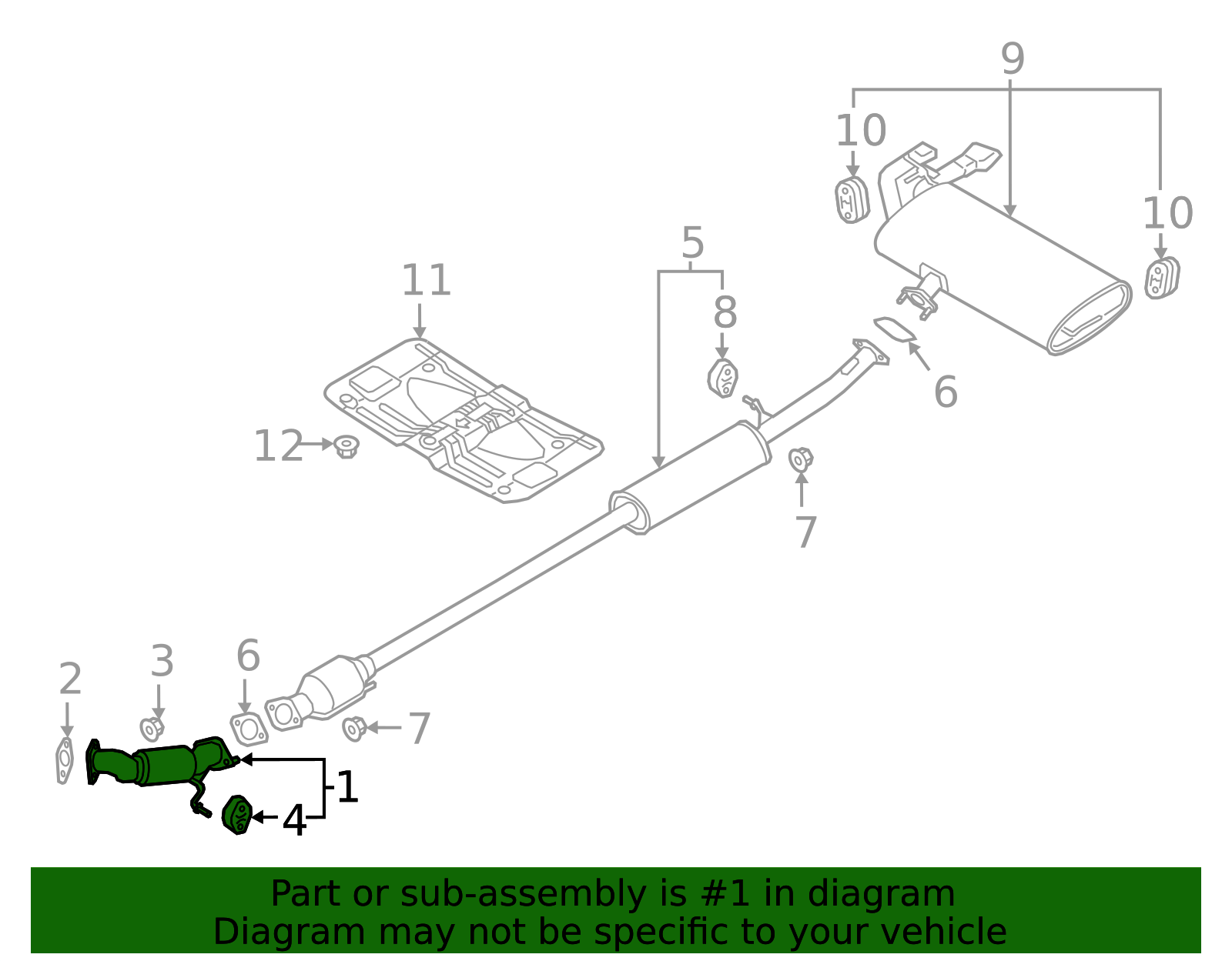 2018-2021 Hyundai Tucson Front Pipe 28610-F1030 | OEM Parts Online