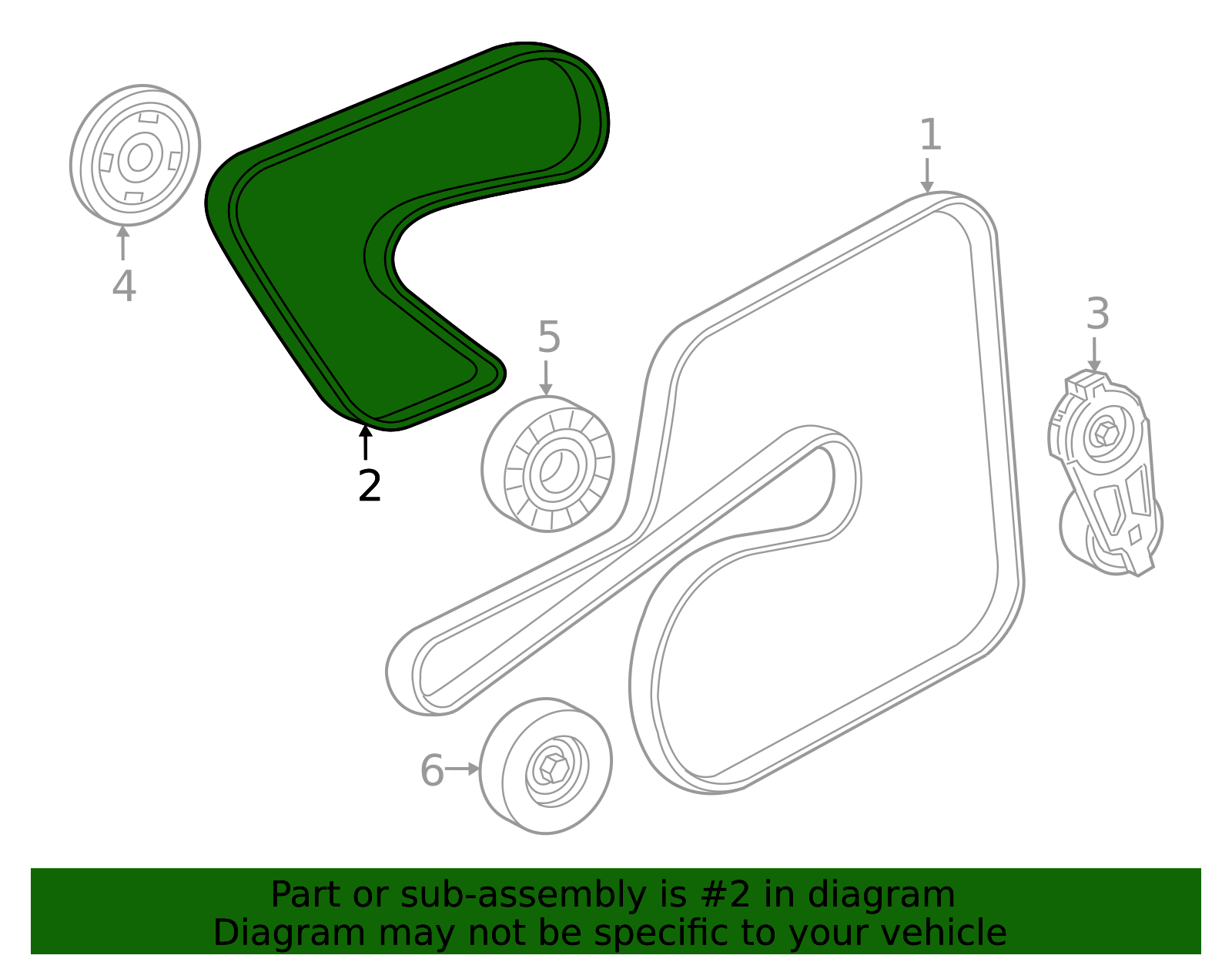 2015-2023 Mopar Serpentine Belt 68207171AD | Mopar Parts Canada