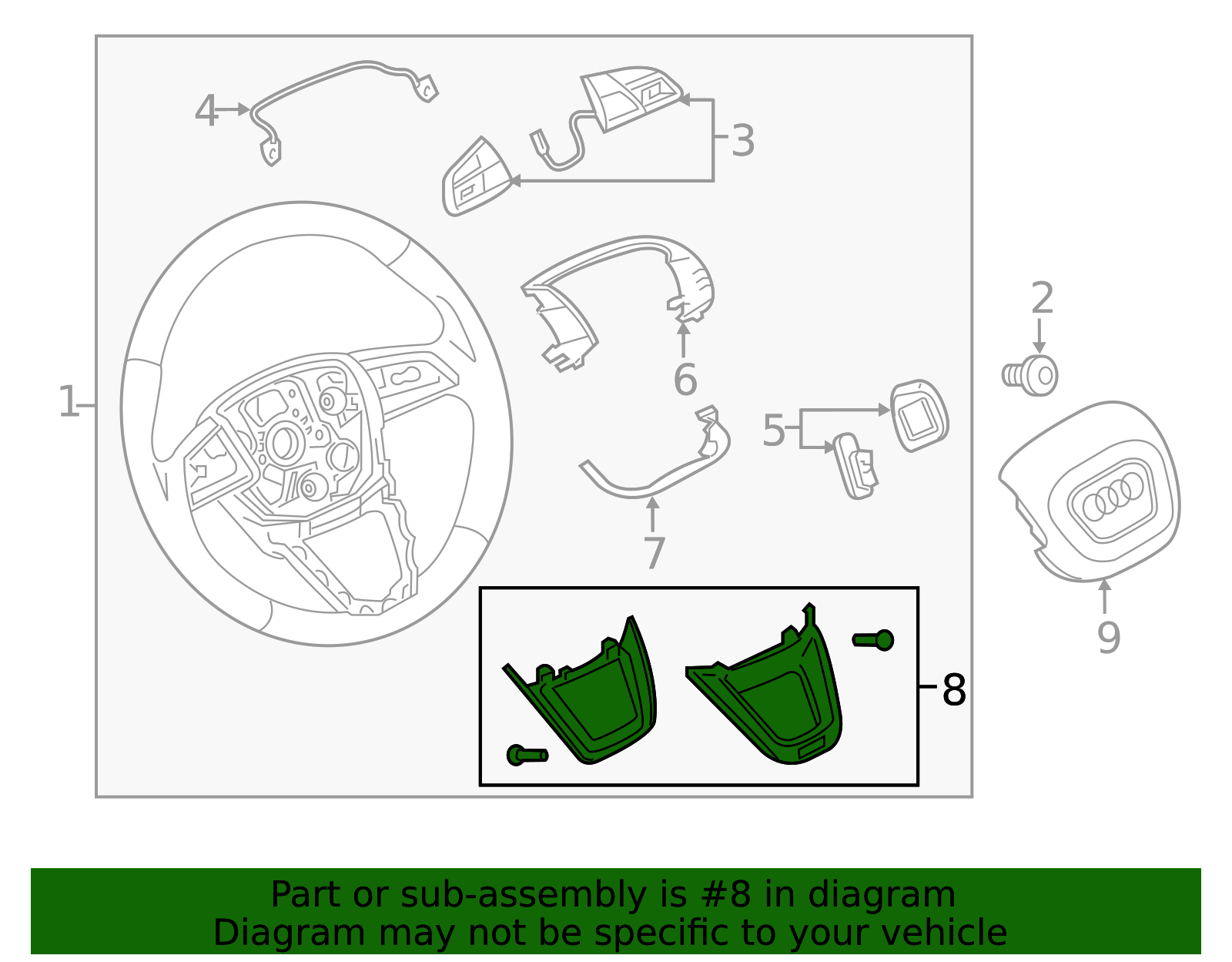 2020-2024 Audi Trim Molding 4M8-419-659-D-3Q7 | Audi USA Parts