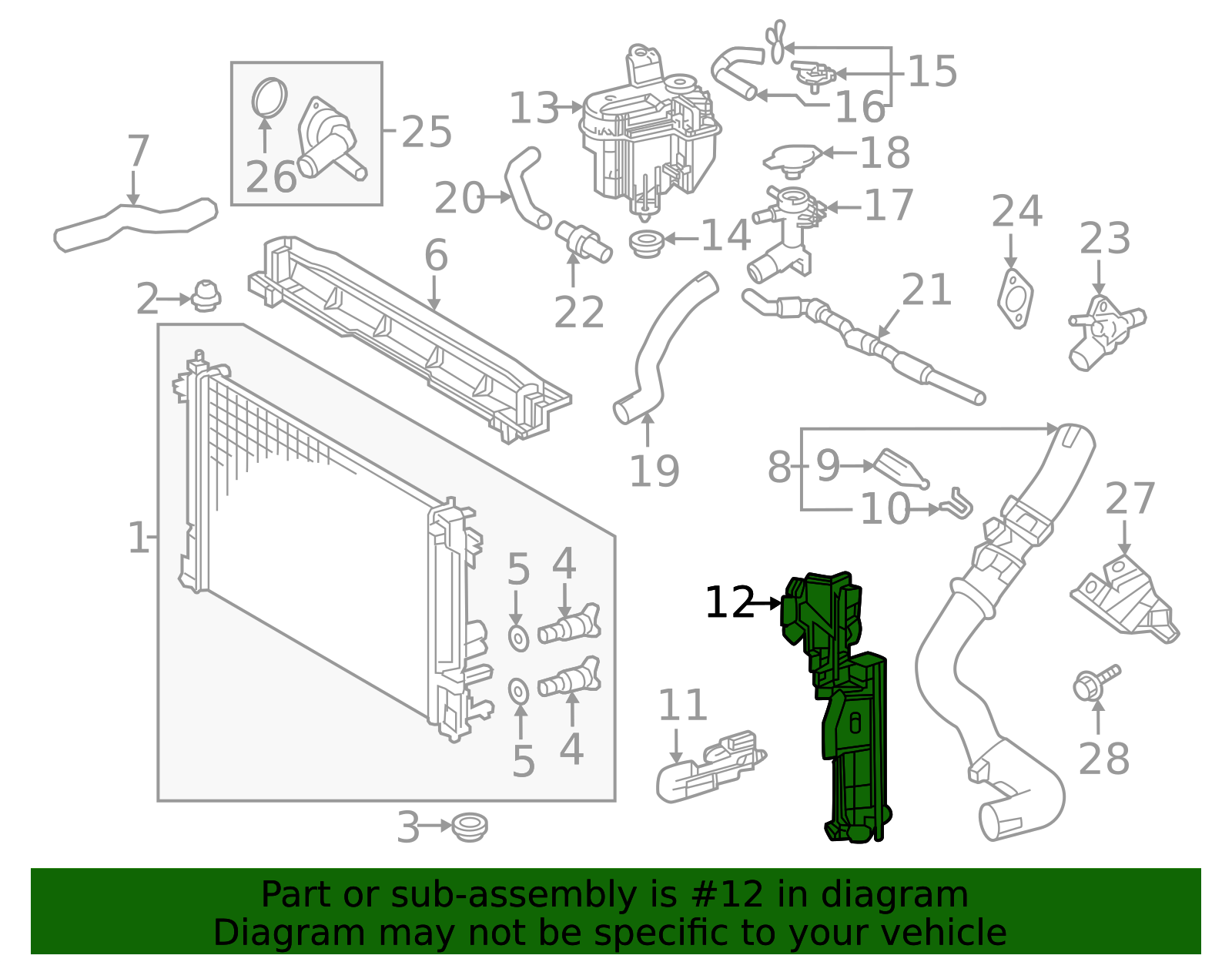 16595-37240 - High-Quality Radiator Support Baffle for 2023-2025 Toyota ...
