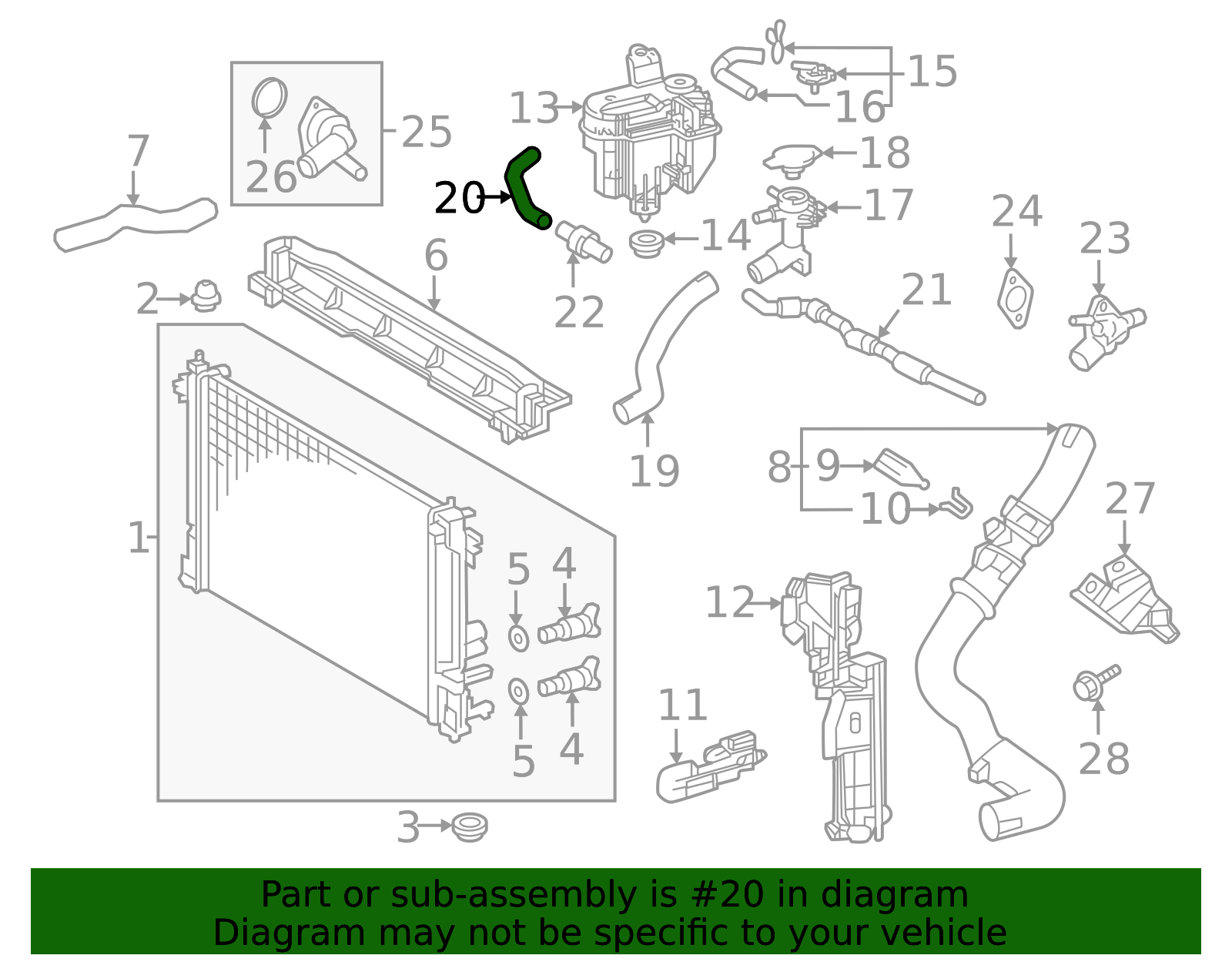 16281-24030 - Engine Coolant Hose - 2019-2025 Toyota | OEM Genuine ...