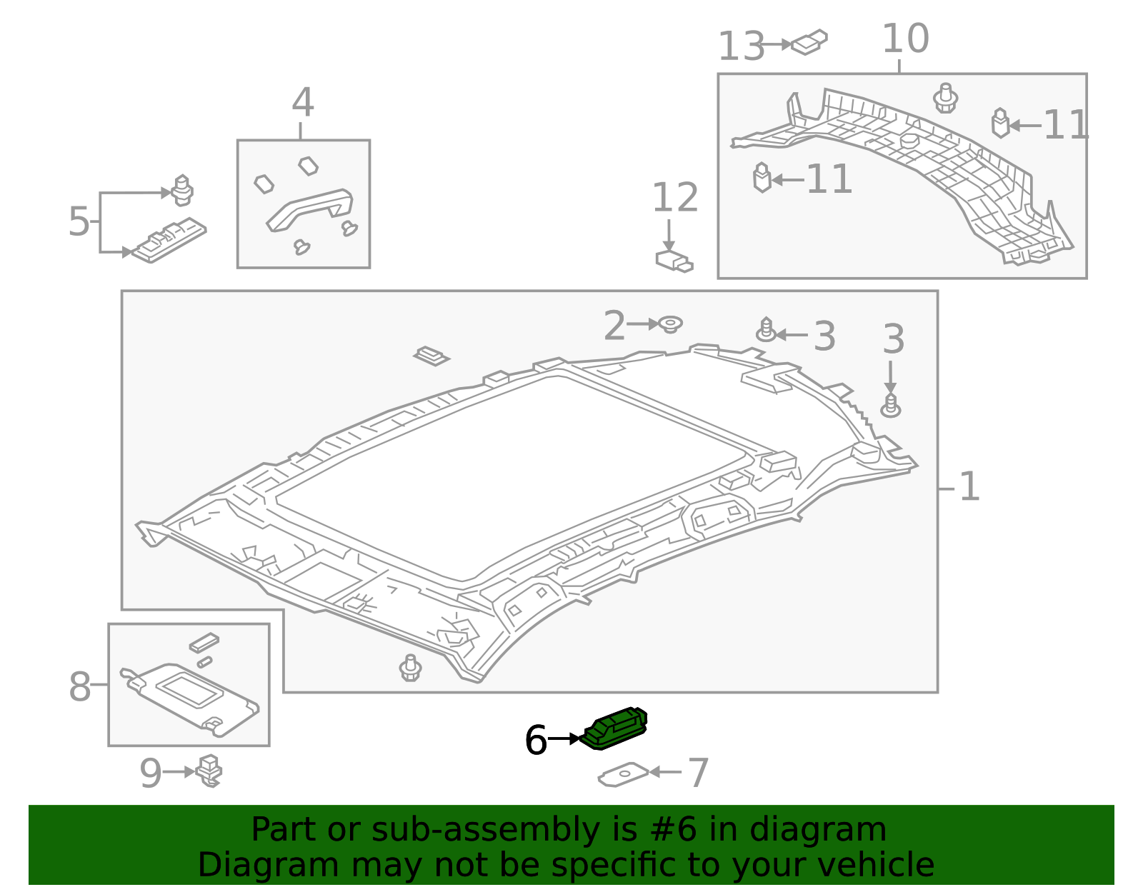 2019-2024 Acura Map Lamp 34453-TJB-A01ZC | OEM Parts Online