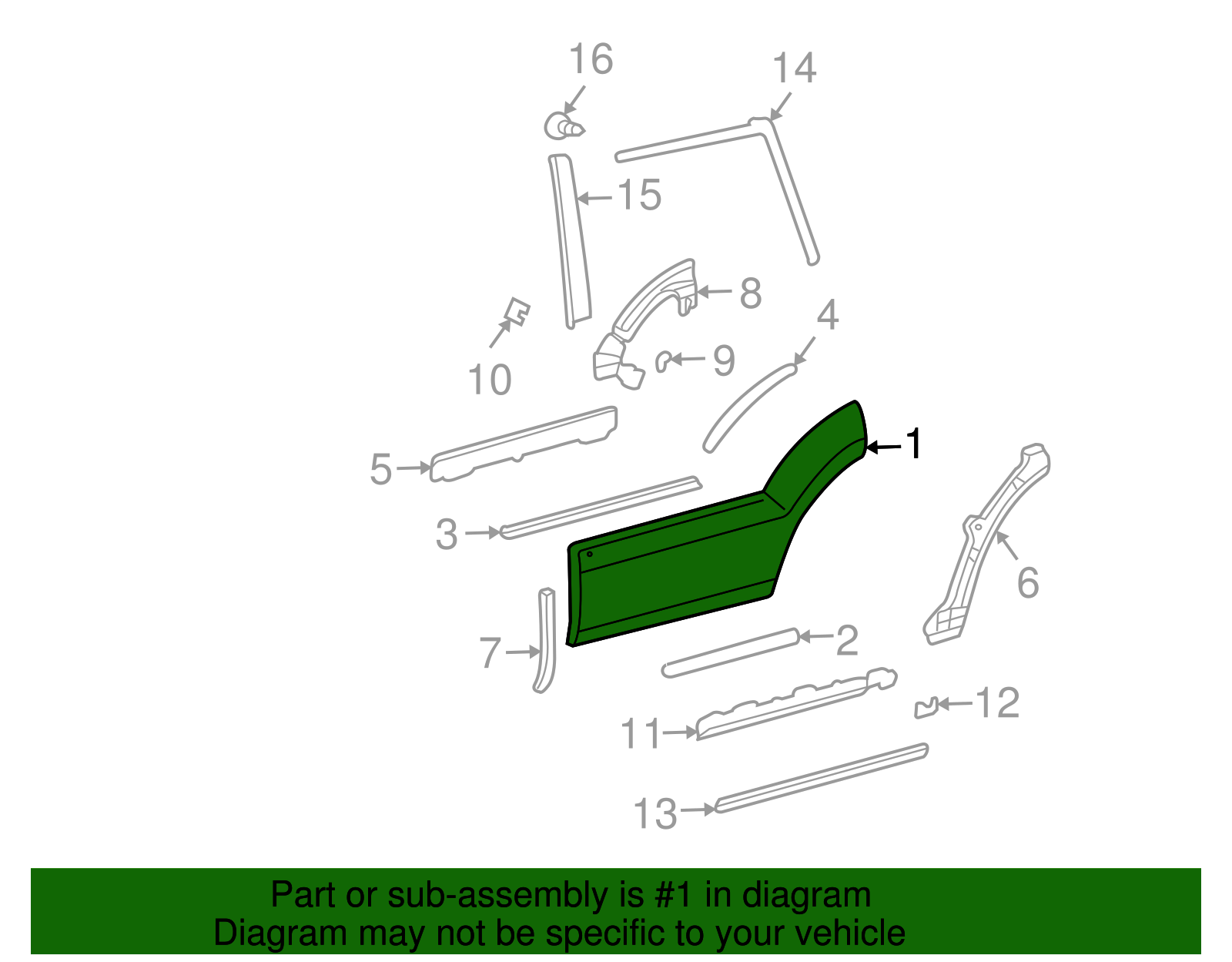 75741-60210-G0 - High-Quality Body Trim Molding for 2006-2007 Lexus ...