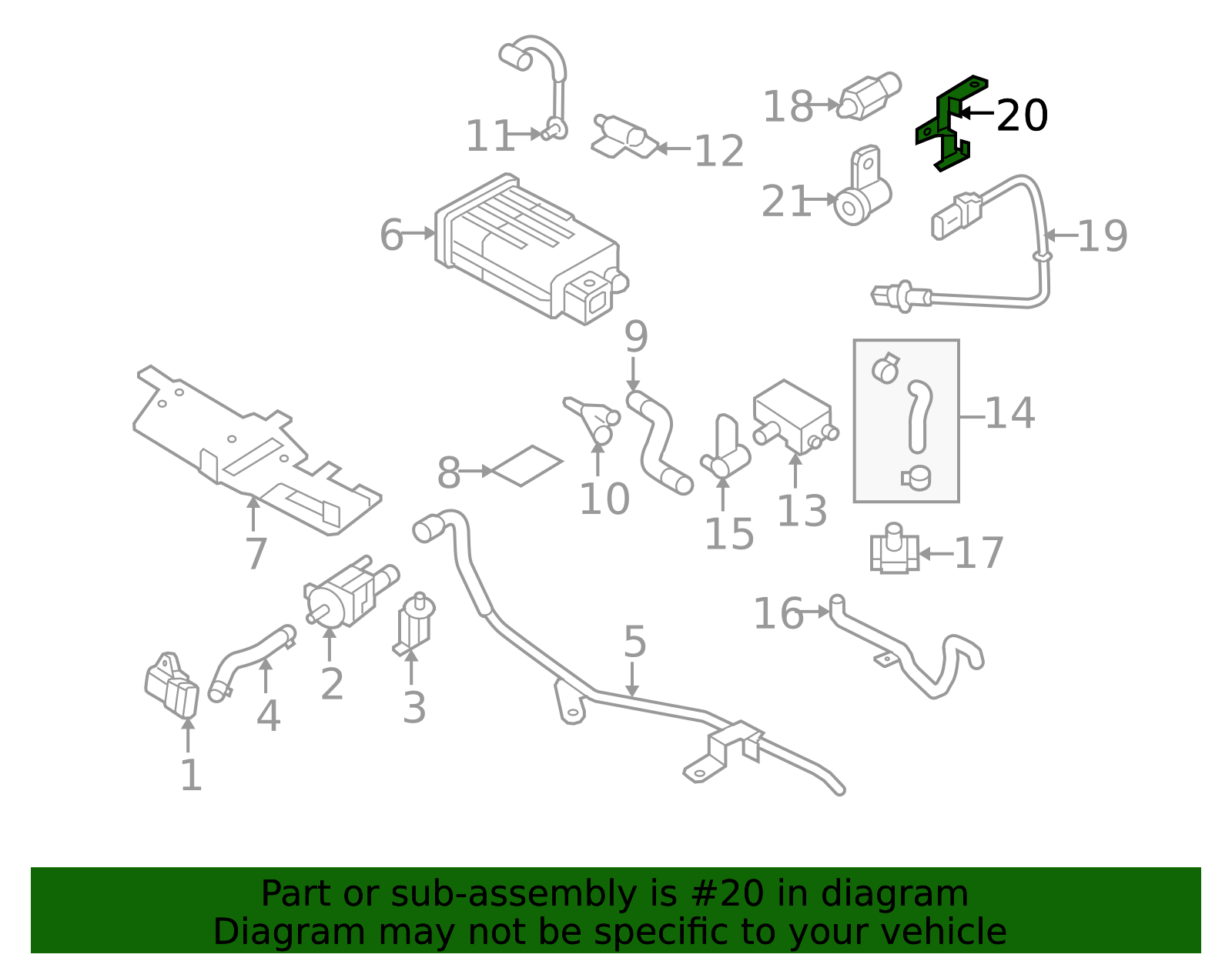 2010-2012 Hyundai Genesis Coupe Upper Oxygen Sensor Bracket 94772-3C150 ...