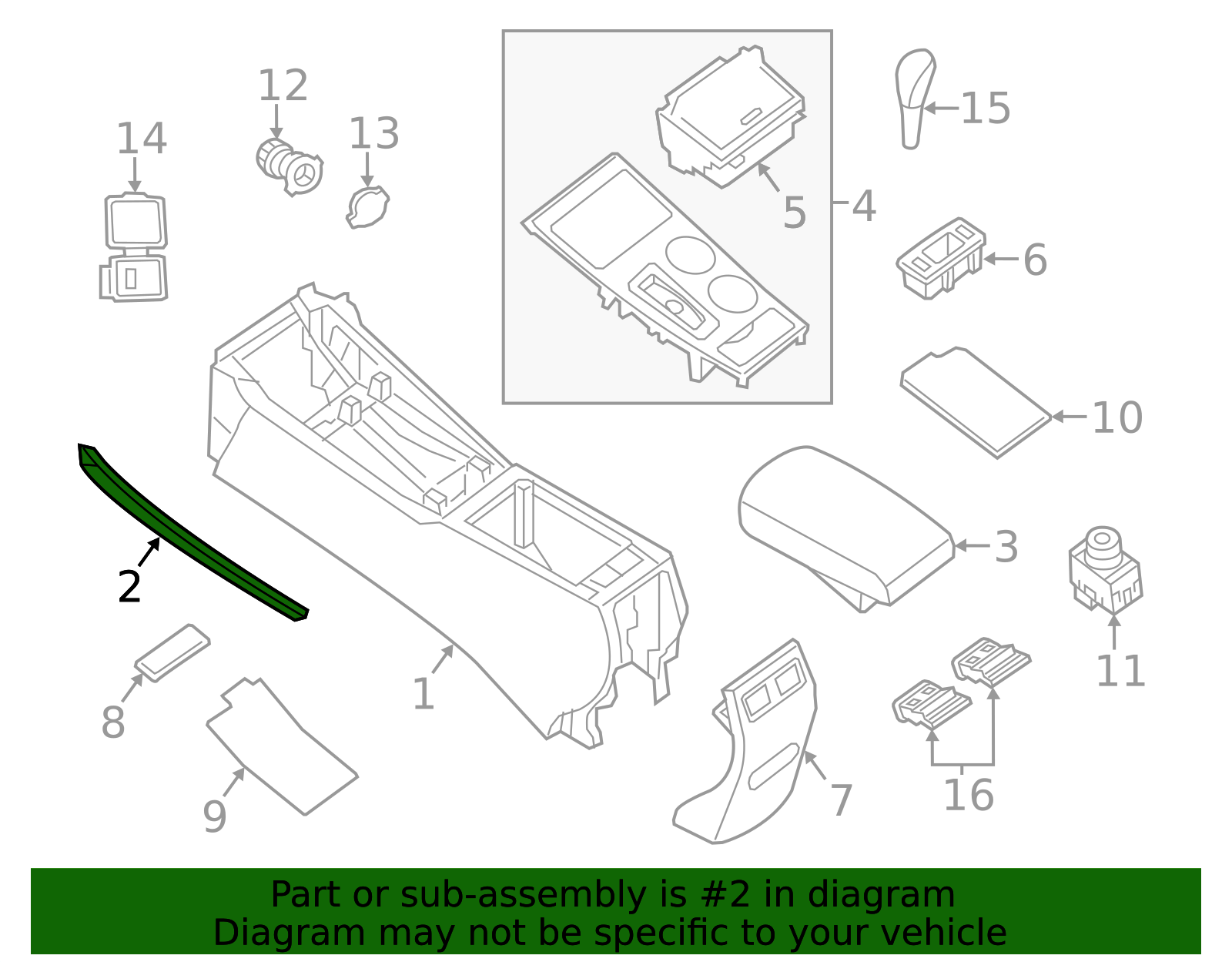 96906-3TA0A - Side Trim 2013-2015 Nissan Altima | Official Nissan Parts ...
