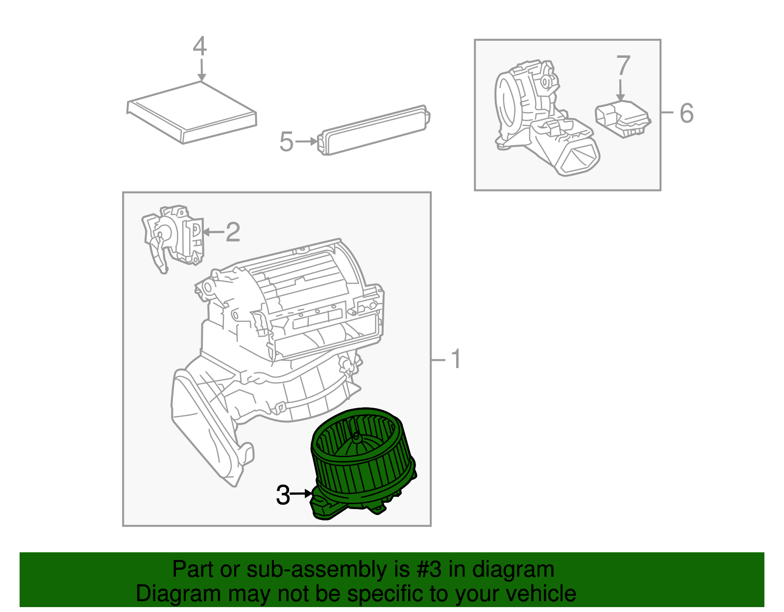 2010-2014 Lexus HVAC Blower Motor 87103-75021 | OEM Parts Online