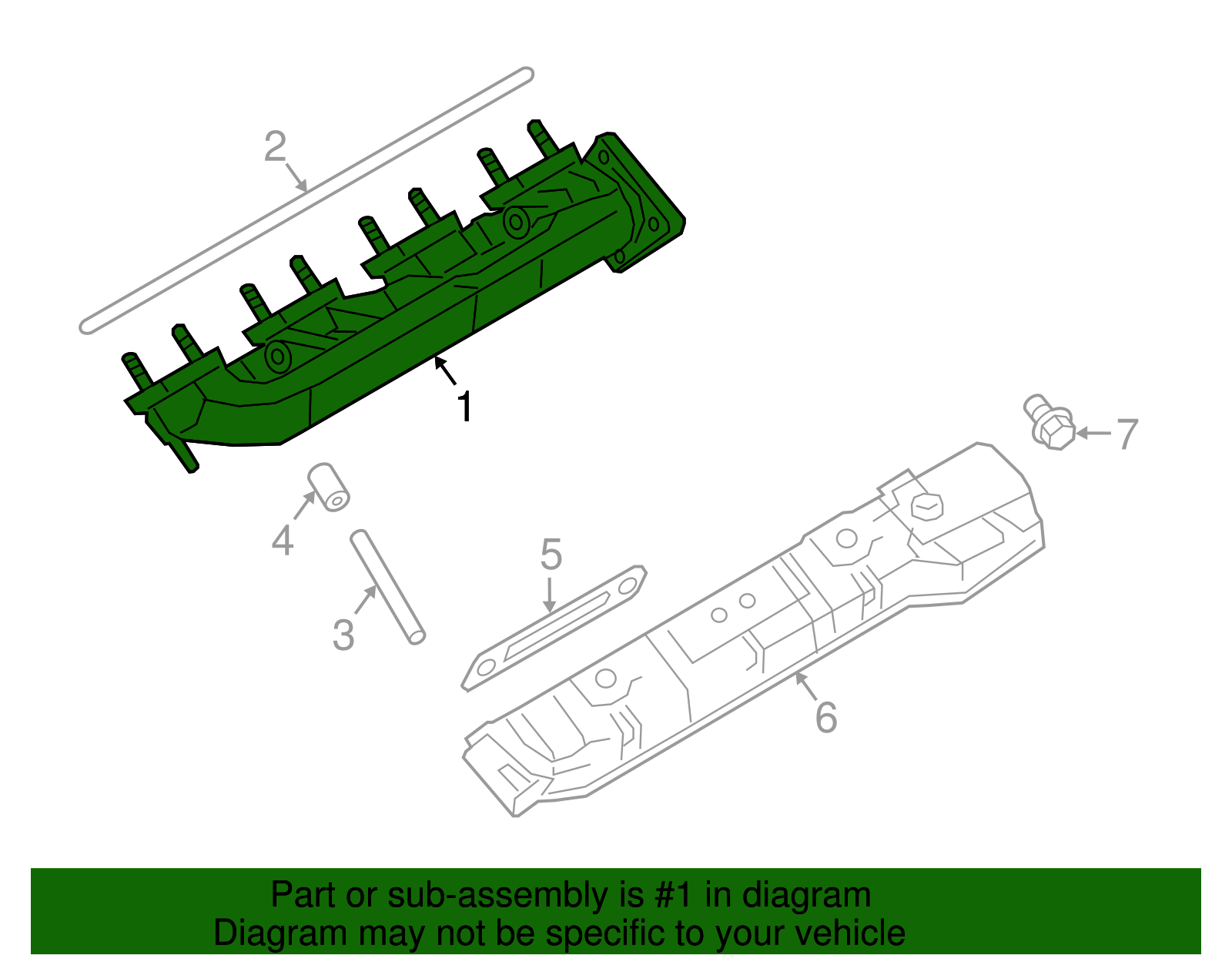 2016-2019 Nissan TITAN XD Exhaust Manifold 14004-EZ40B | Nissan Parts ...